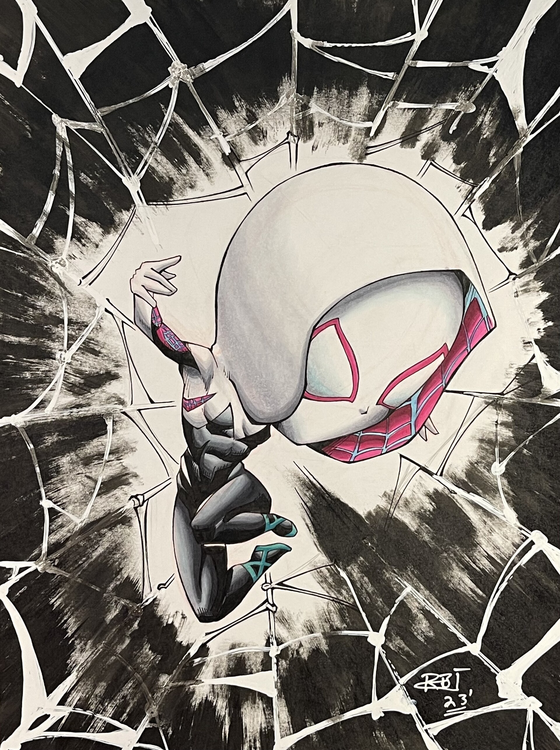 ArtStation - Chibi Spider Gwen