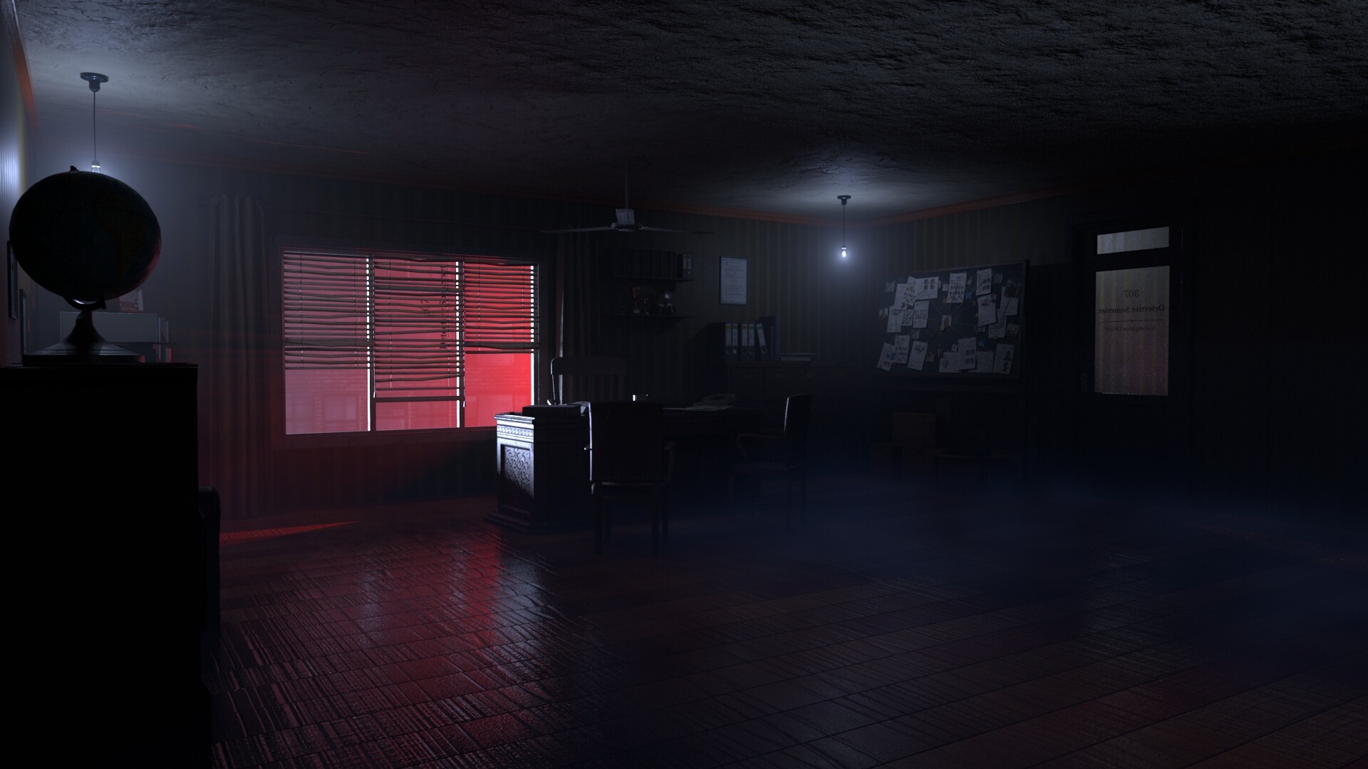 ArtStation - Detective Office | Lighing Project