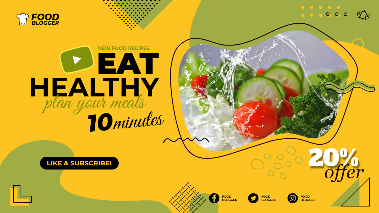 ArtStation - Healthy foods Thumbnail design