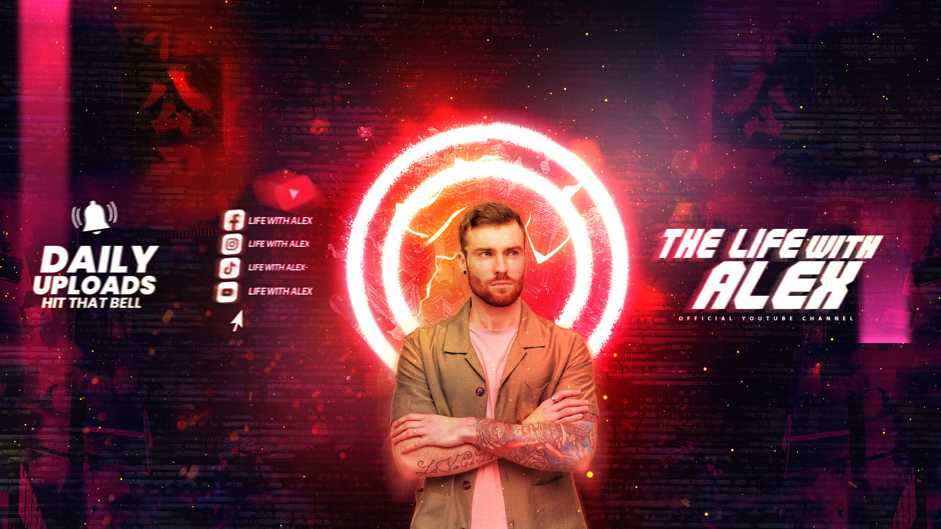 ArtStation - Vlog You tube banner design