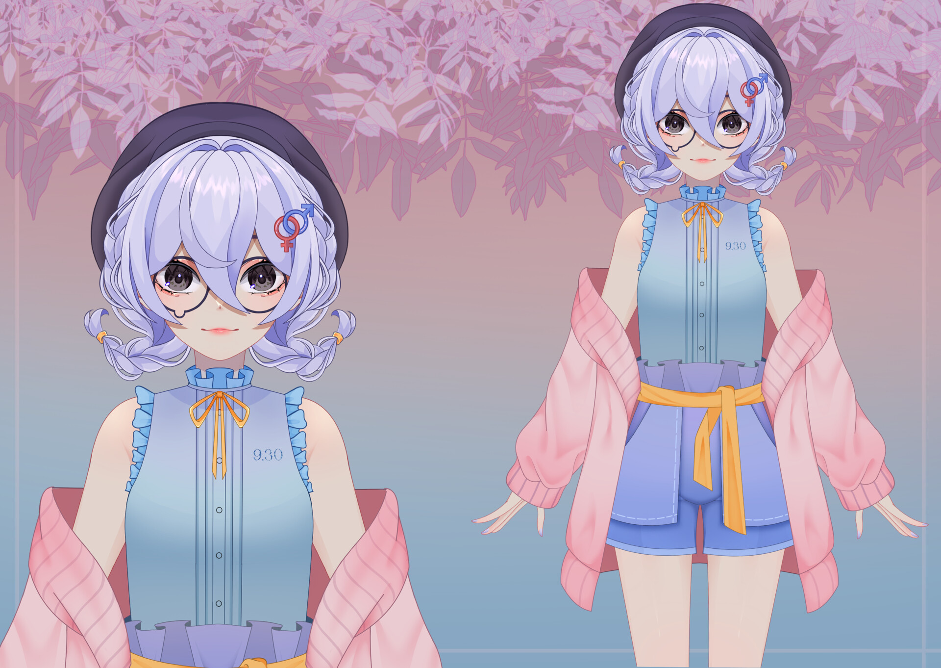 ArtStation - [Live 2D Model] 01 - Kiya Akiyama