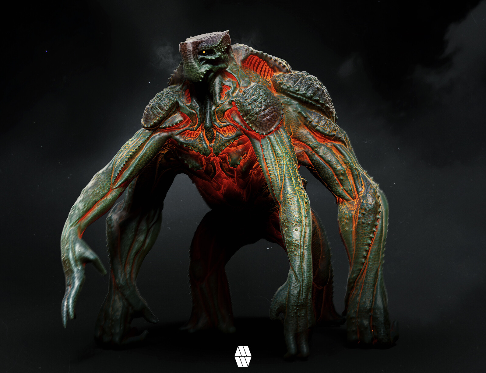 ArtStation - An Alien Emerges - 'Alien Behemoth' Concept