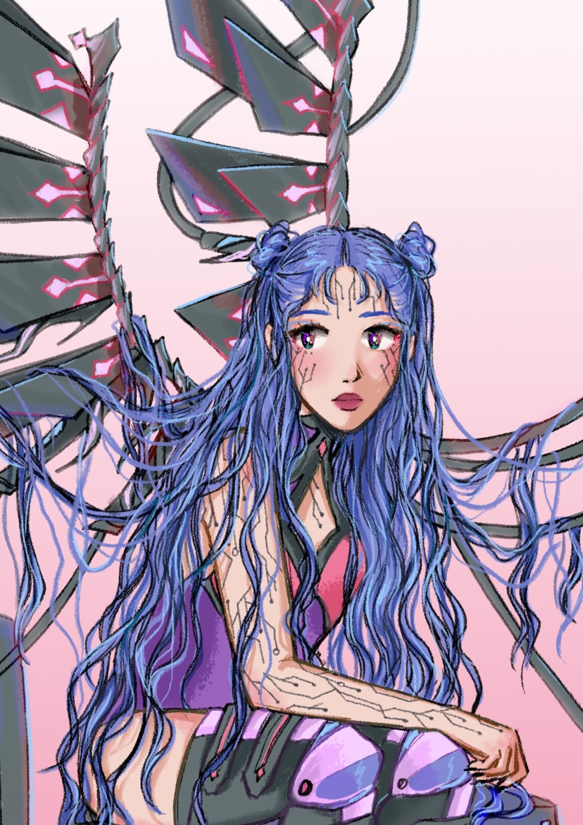 Eva García Martín - Cyberpunk character