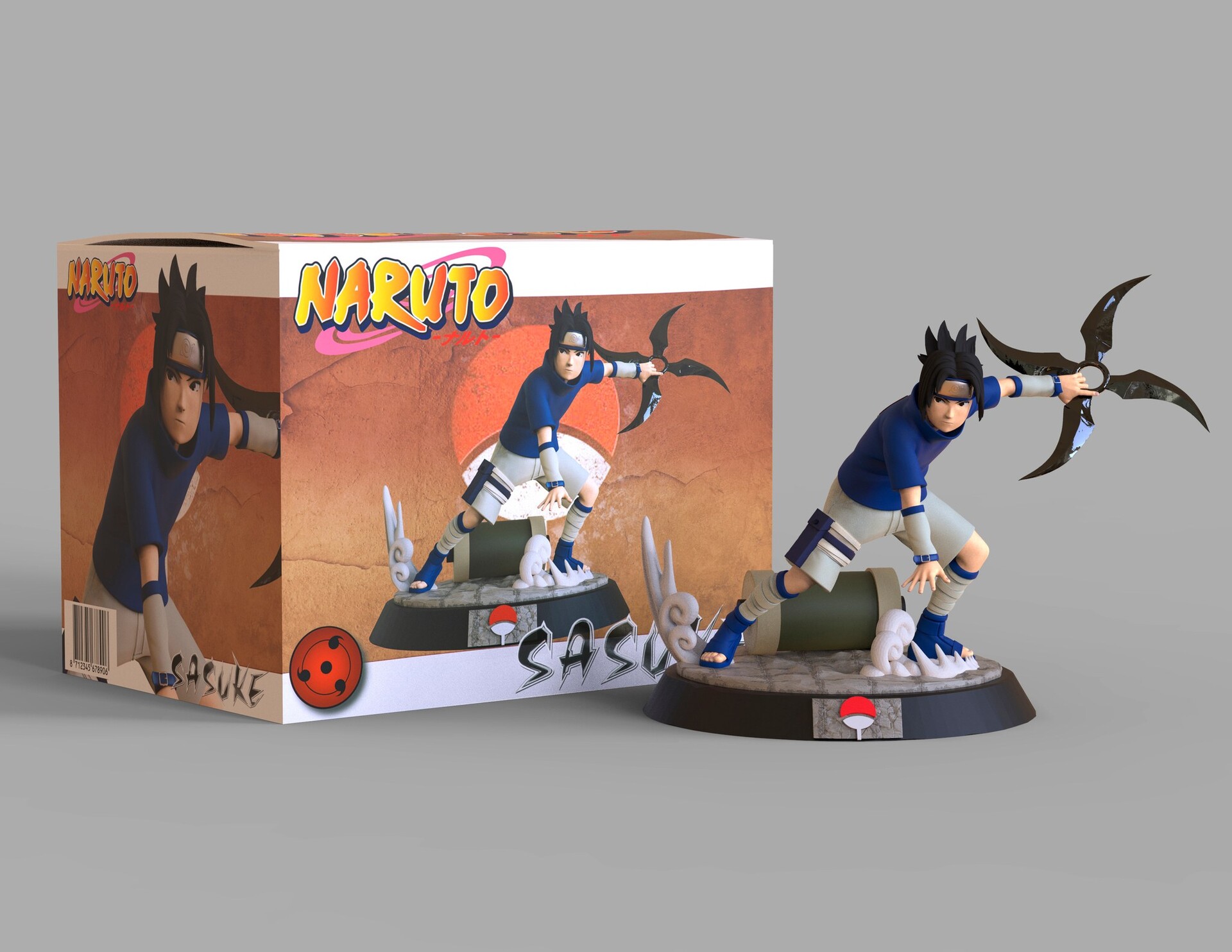 ArtStation - Miniature Sasuke.