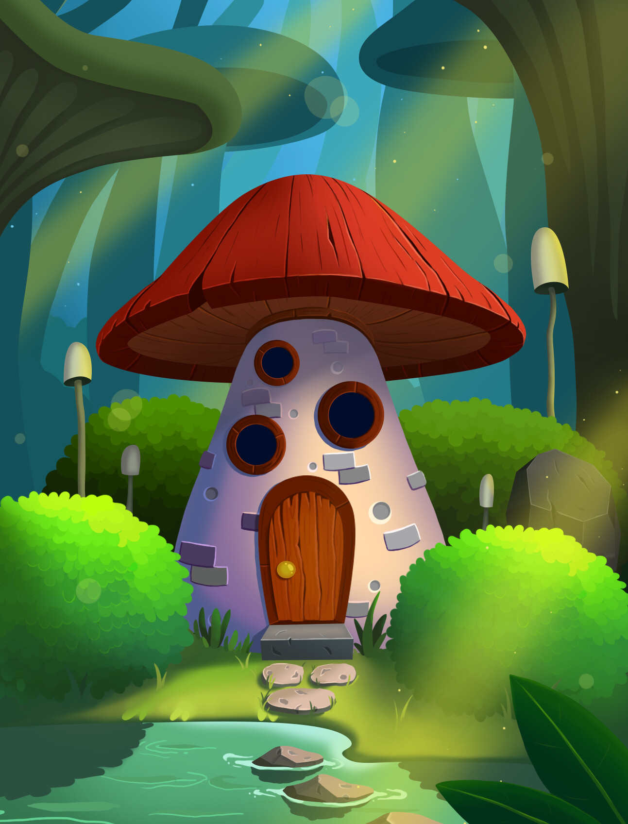 ArtStation - Mushroom house