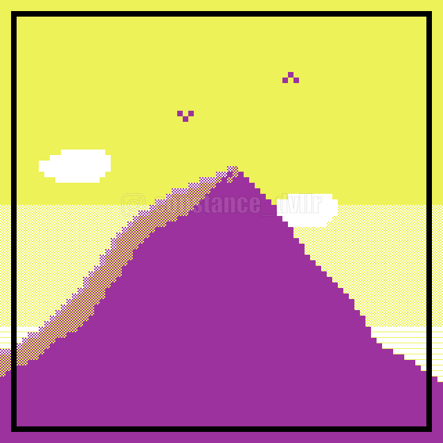 ArtStation - Mountain in pixel art
