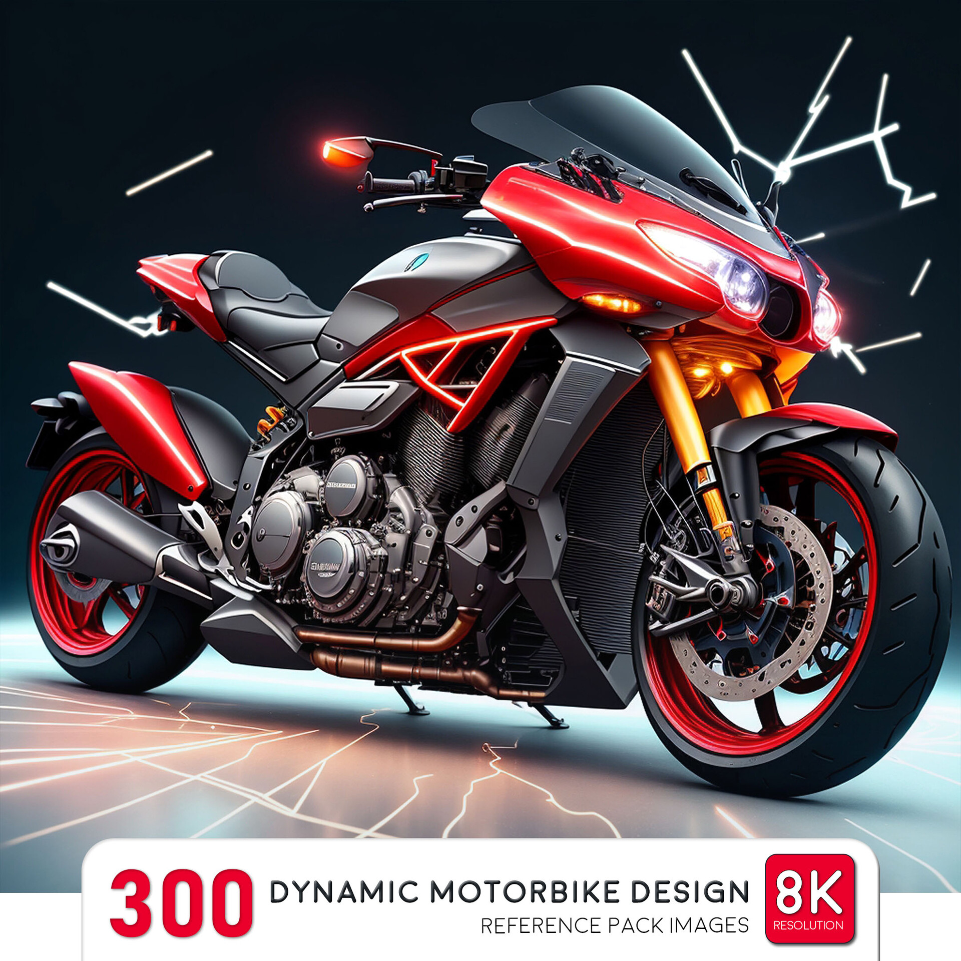 ArtStation - Dynamic Motorbike Design vol 2-8K|Reference pack