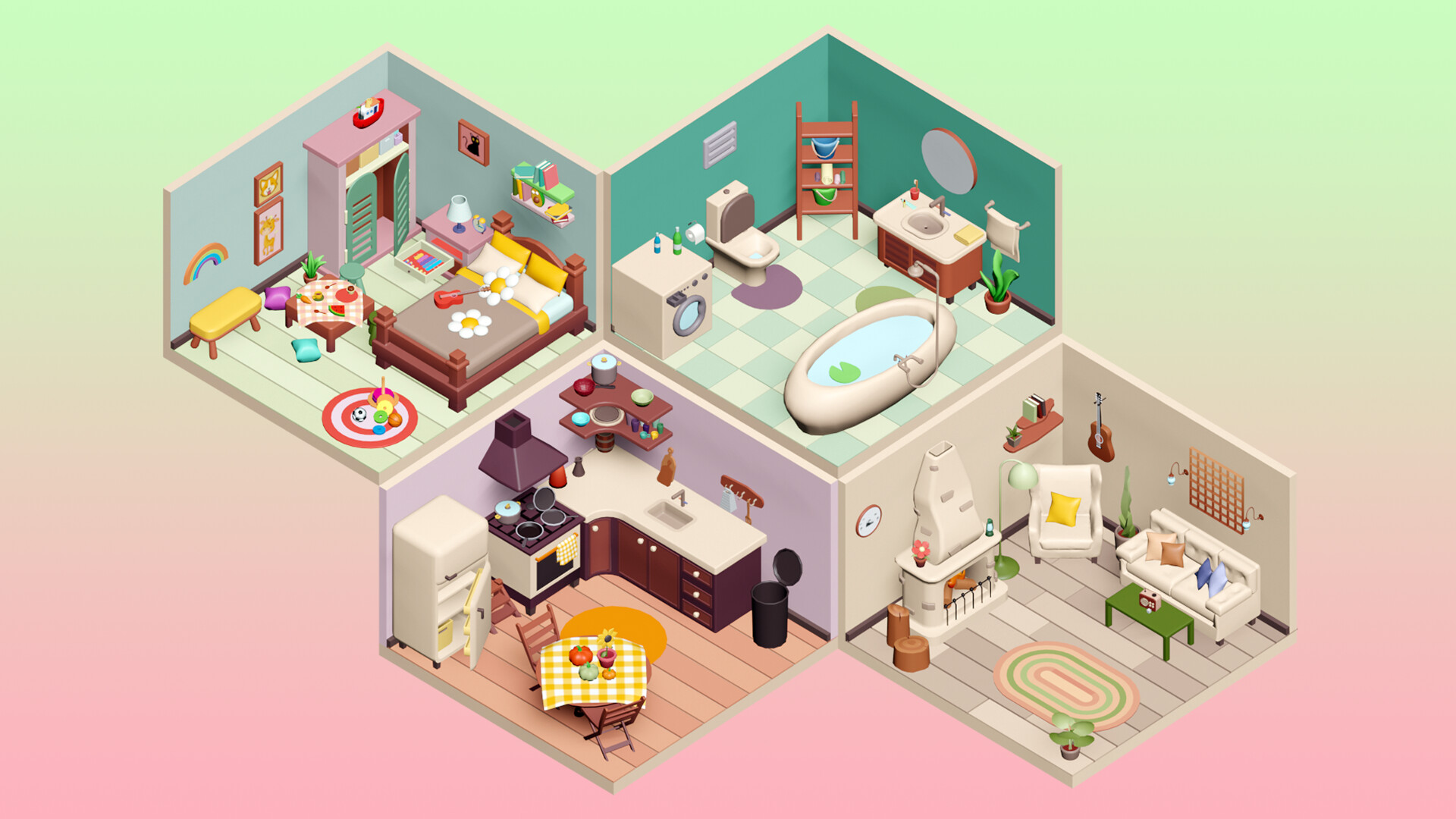 ArtStation - Low Poly Home Asset for Visionary Spaces