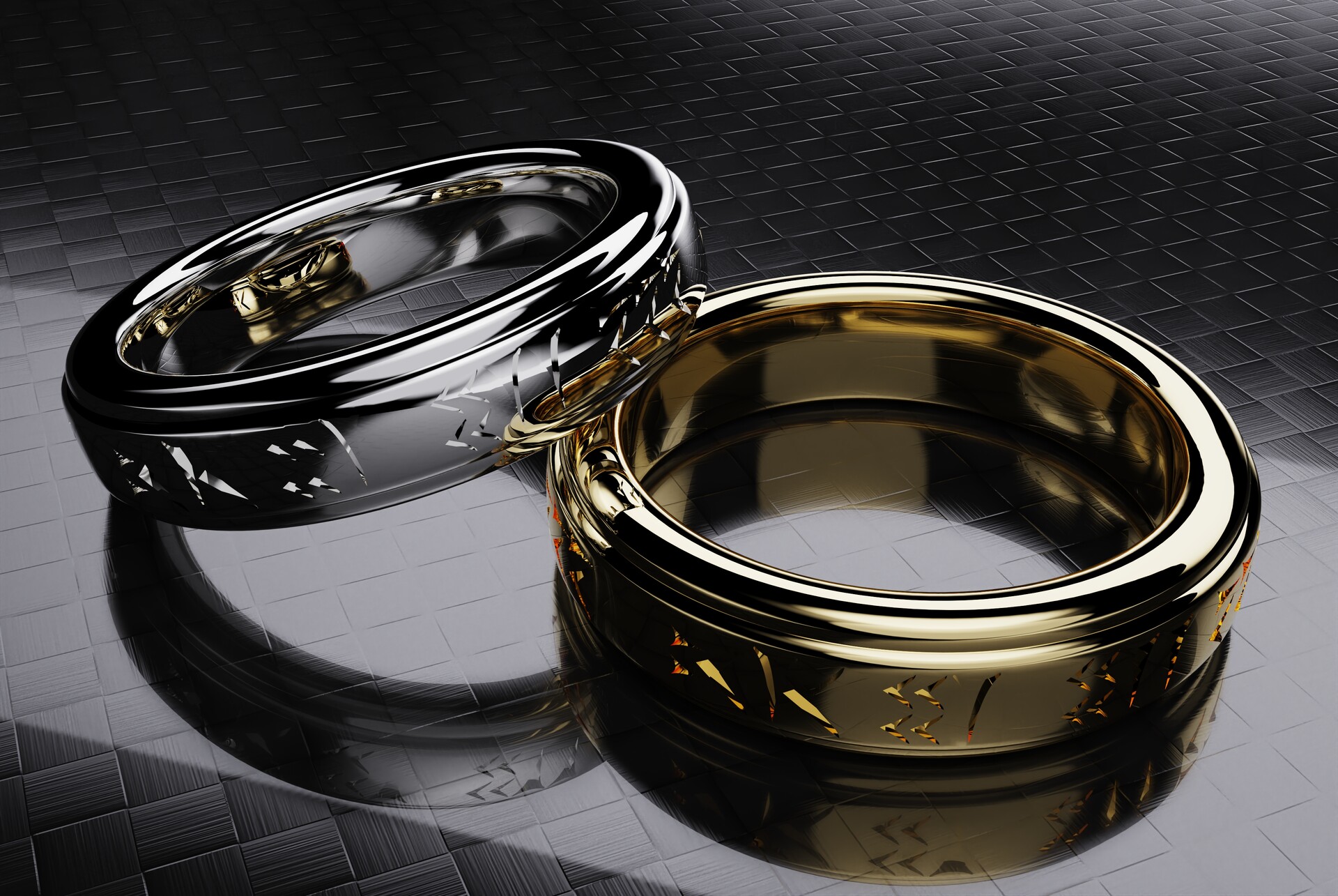 ArtStation - Cuneiform engraved ring