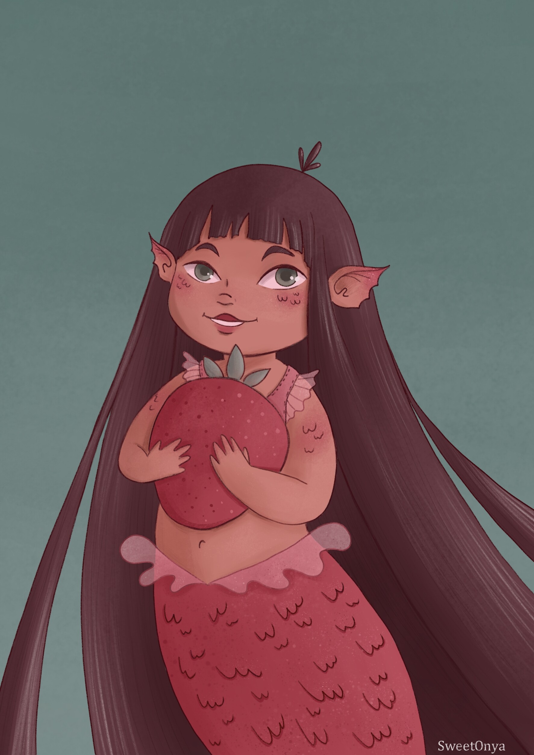 ArtStation - Strawberry Mermaid