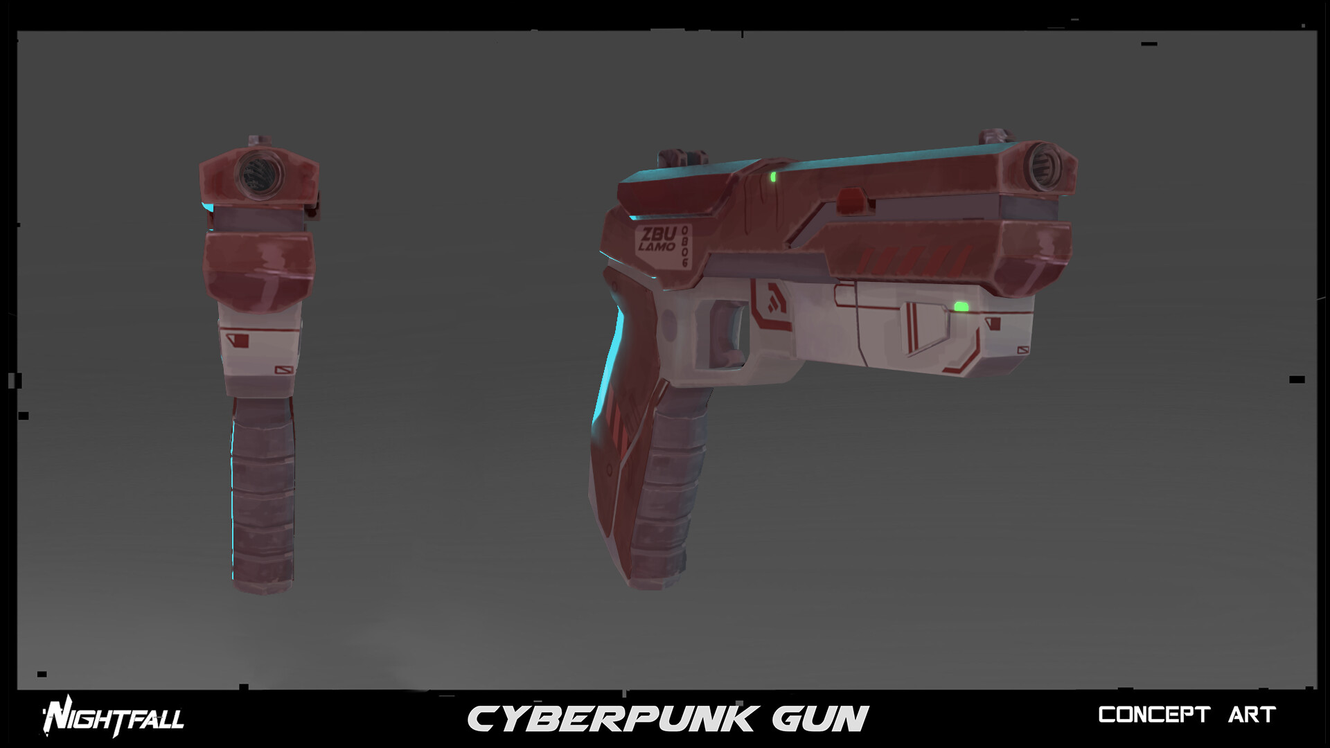 ArtStation - Cyberpunk Gun
