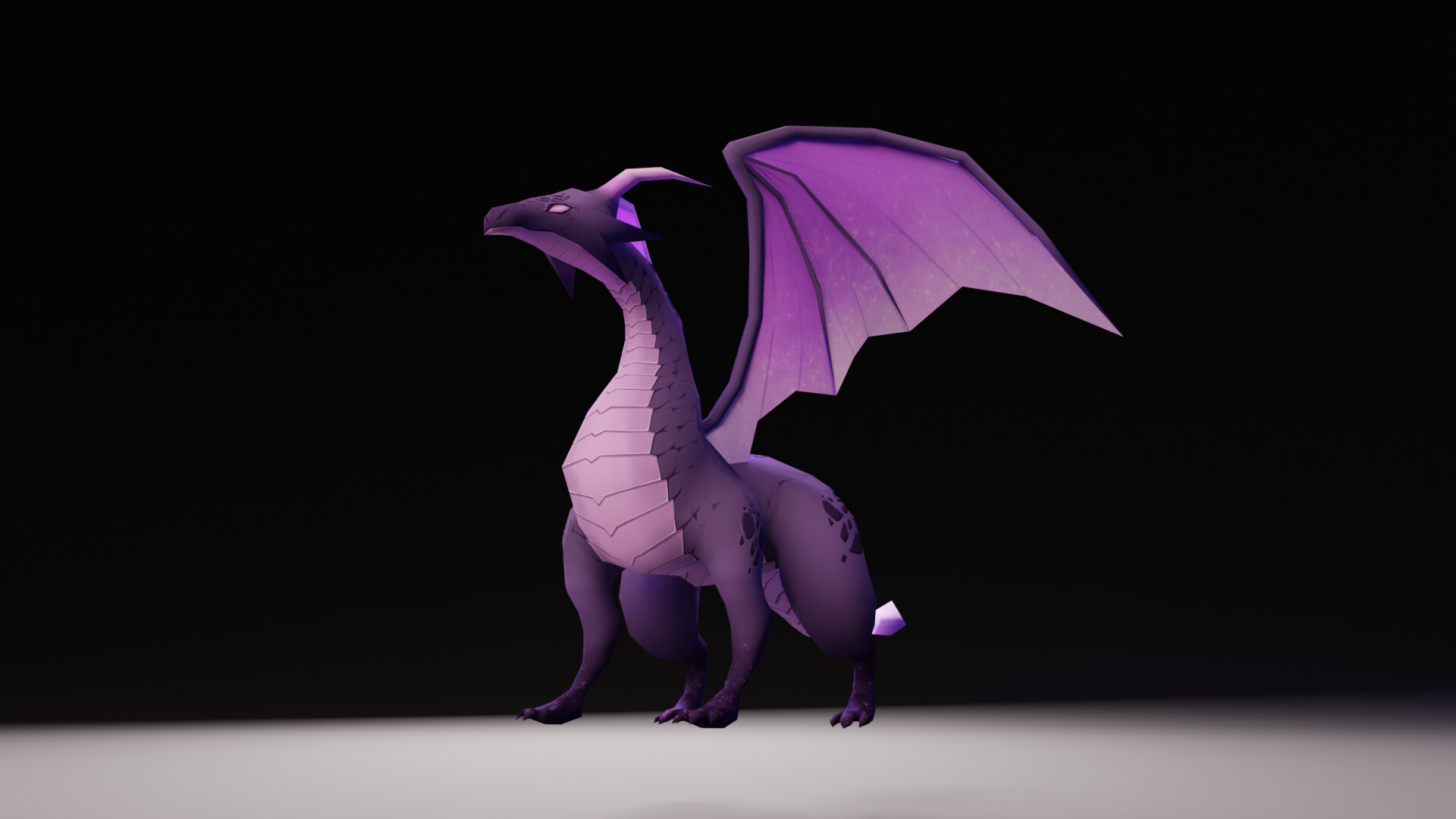 ArtStation - Low Poly Galaxy Dargon