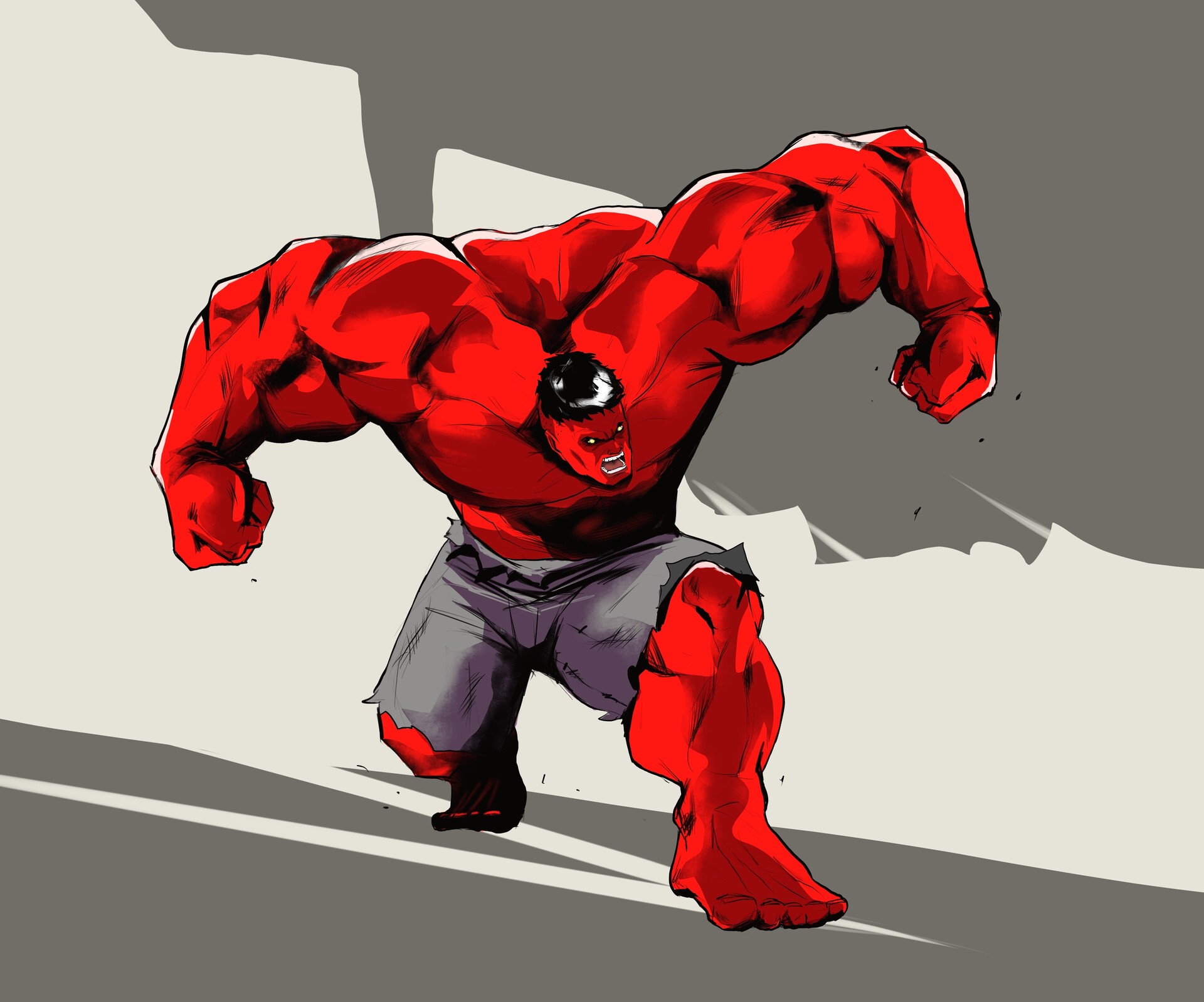 ArtStation - Red Hulk