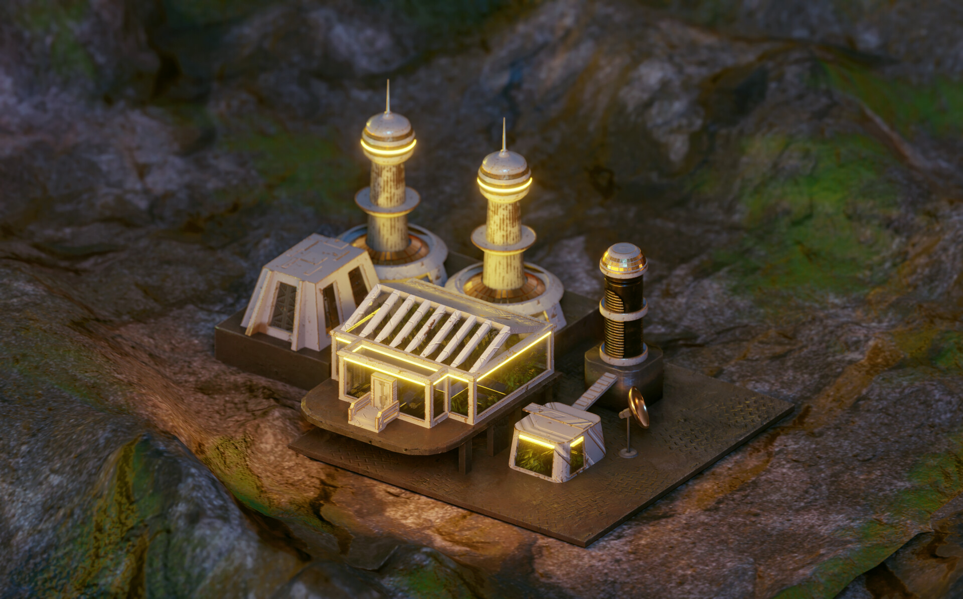 ArtStation - sci-fi base
