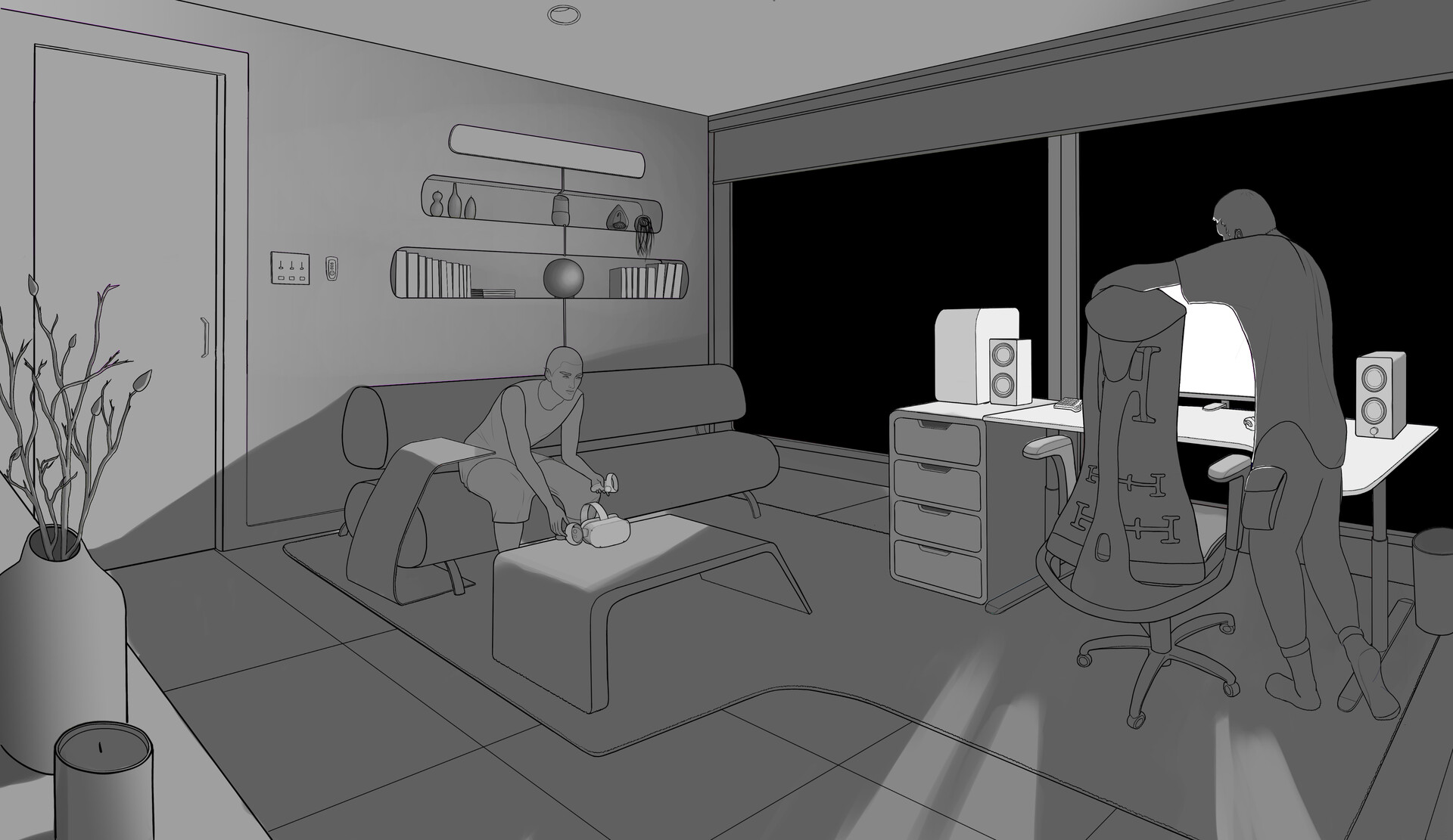 ArtStation - Dark room