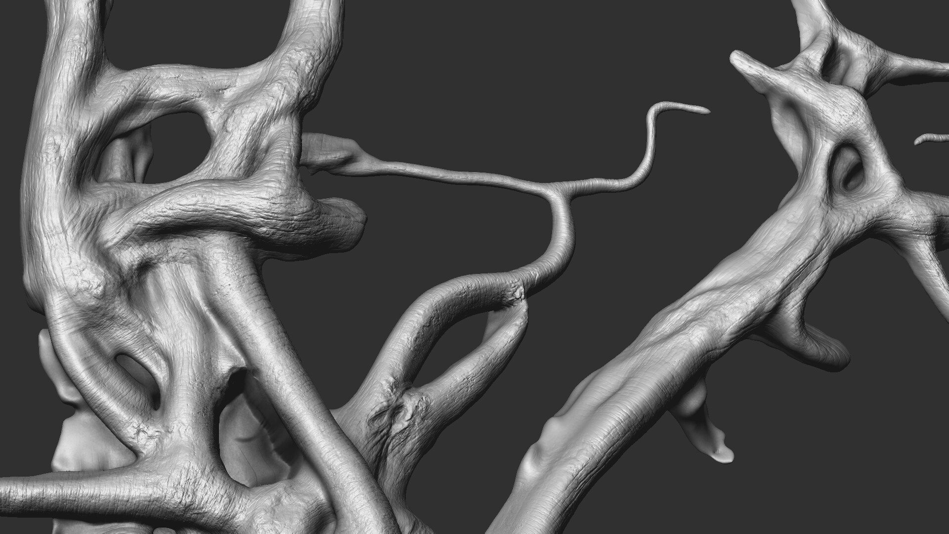 Angel Fernandes - Tree roots on brick wall - Substace Designer