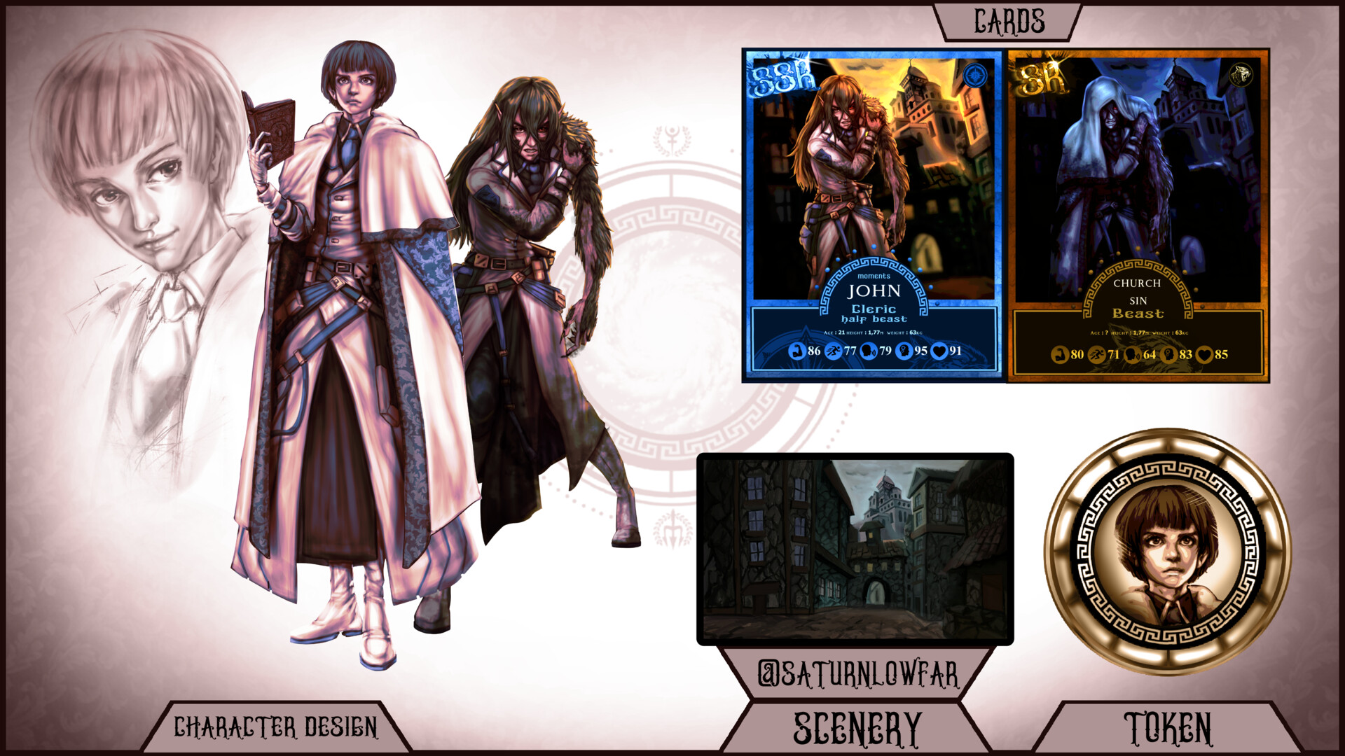 ArtStation - Project - John Mar'Dennisen - Design/Illustrations/Cards