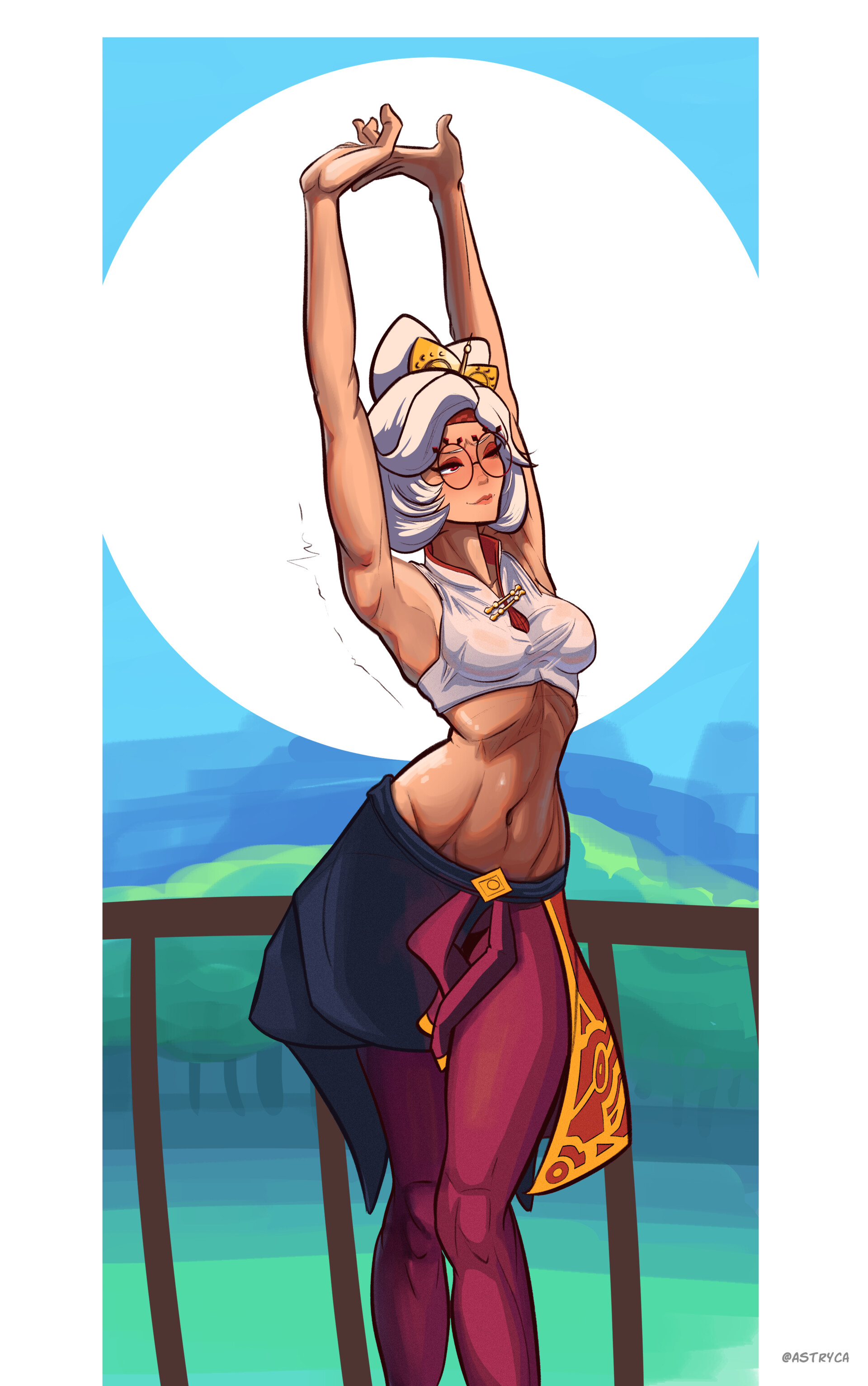 Artstation Purah Streching From Zelda Tears Of The Kingdom