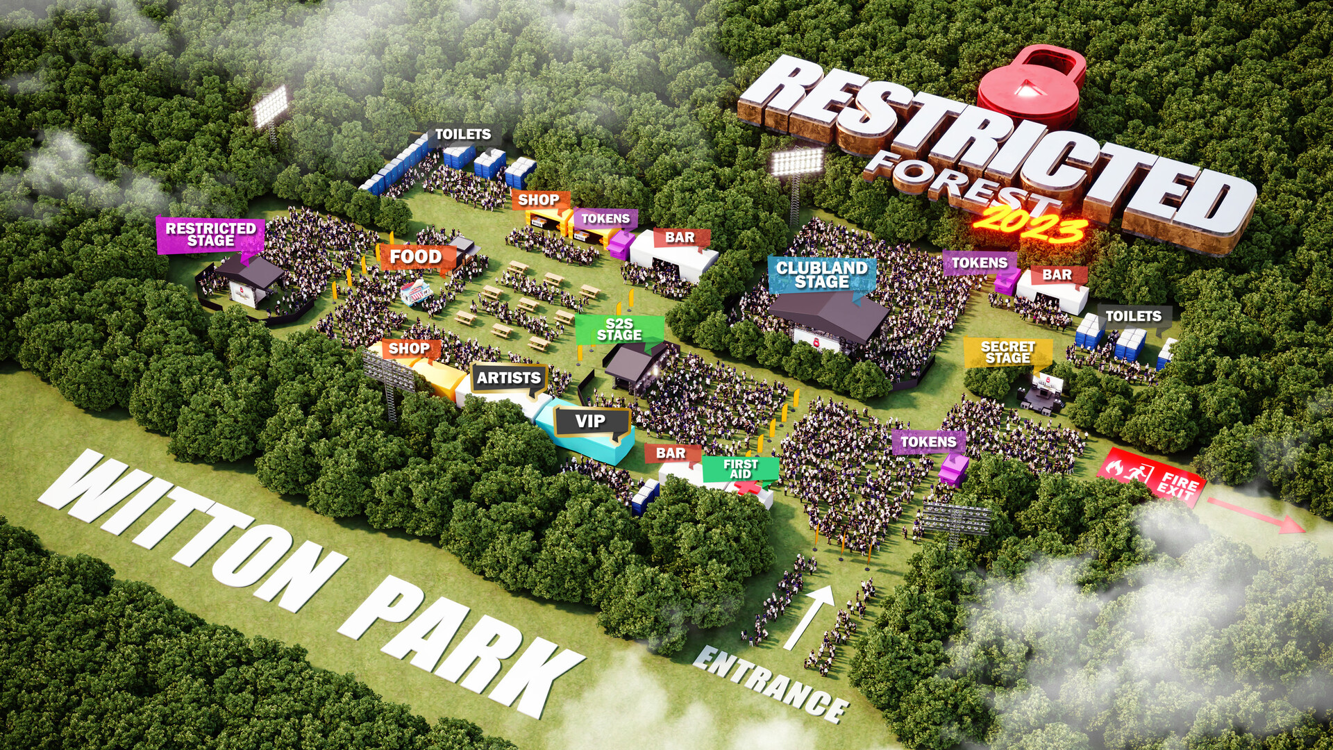 ArtStation - Restricted Forest 2023 - Site map