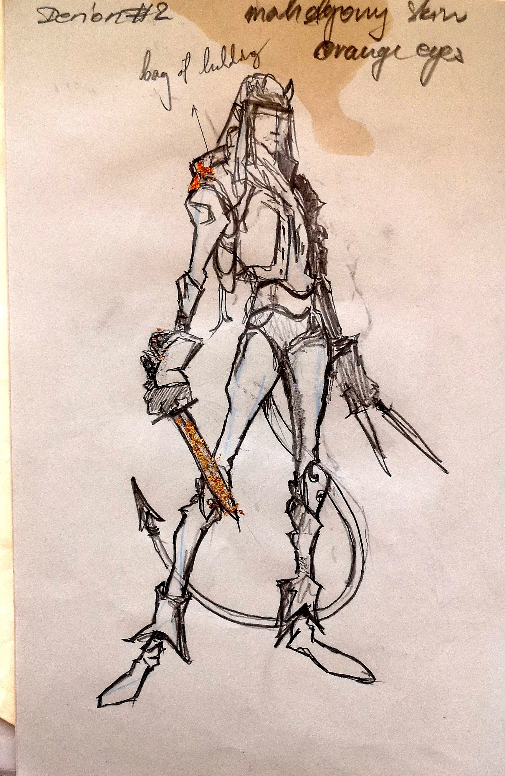 ArtStation - Derion, the young tiefling rogue v.2