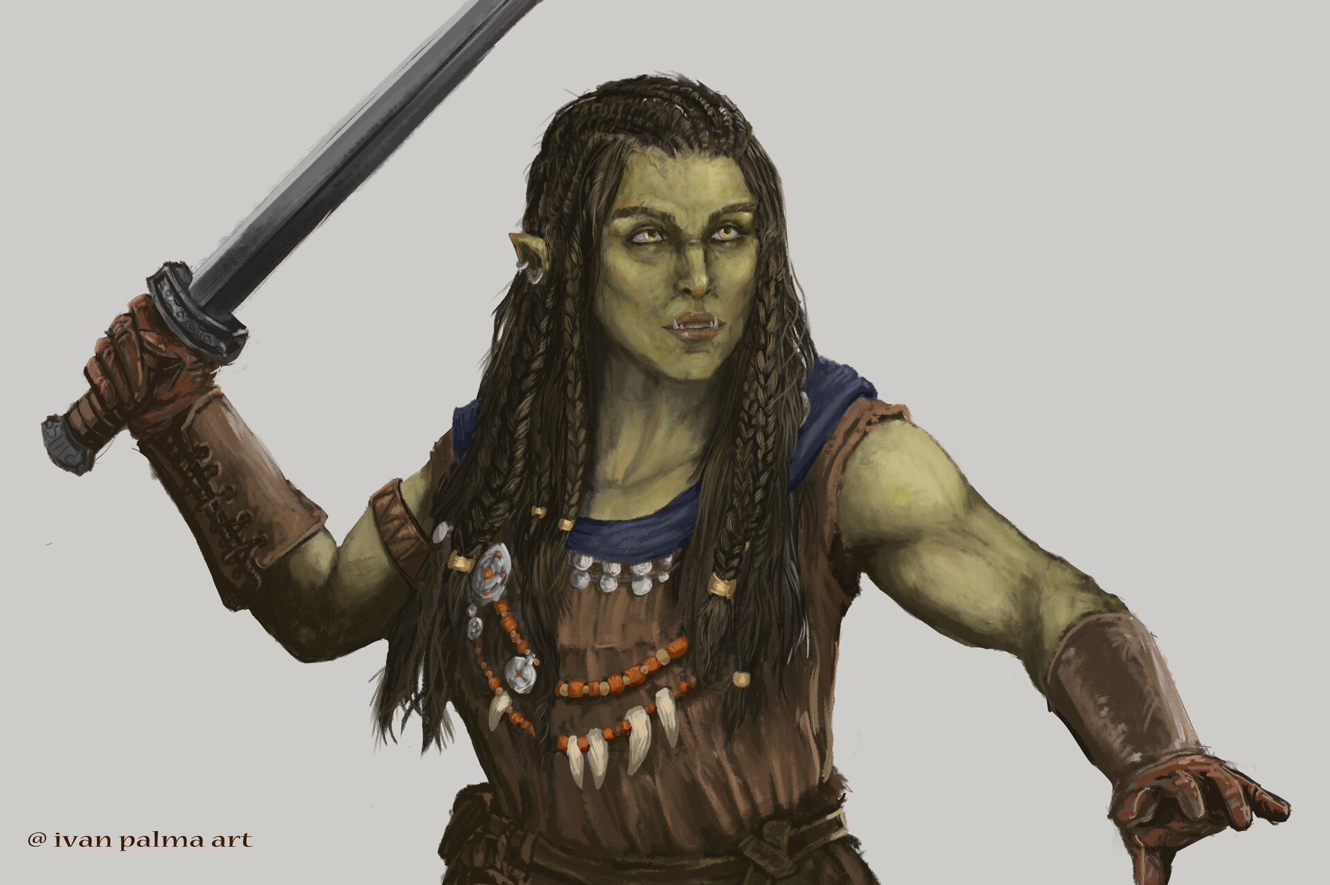 ArtStation - Half-Orc warrior