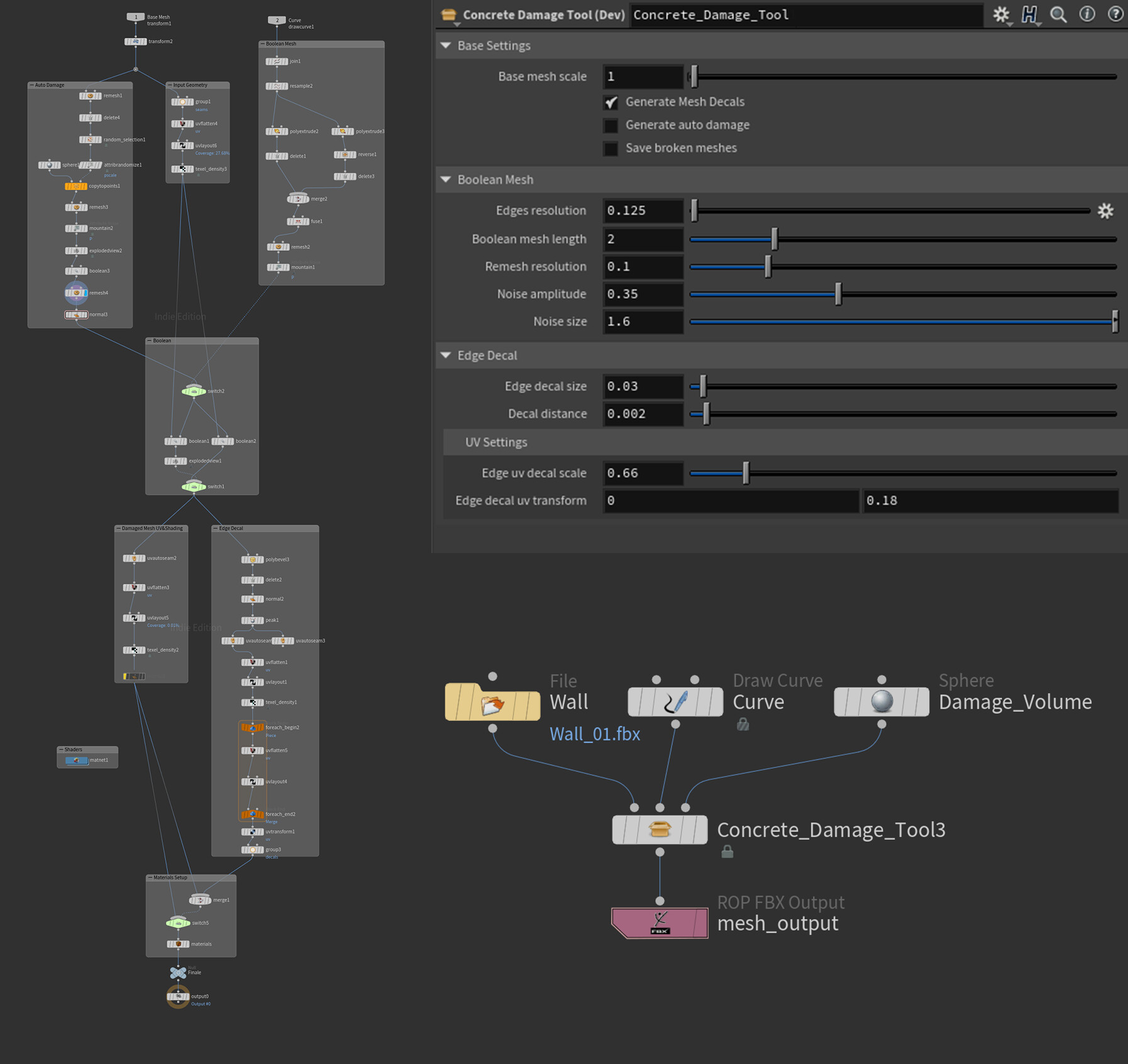 Igor Tikhomirov - Concrete Damage | Houdini Tool
