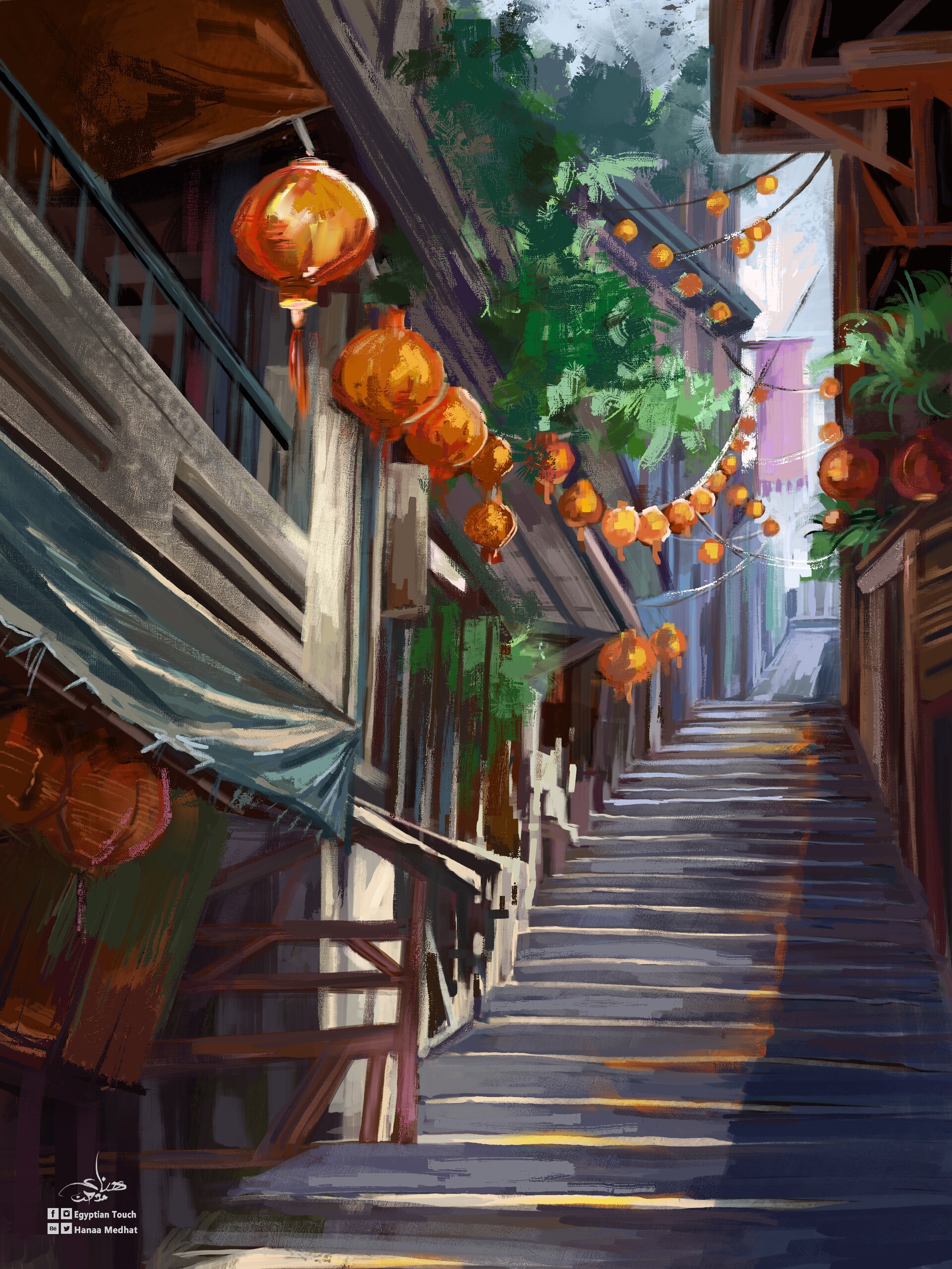 ArtStation - Chinese stairs