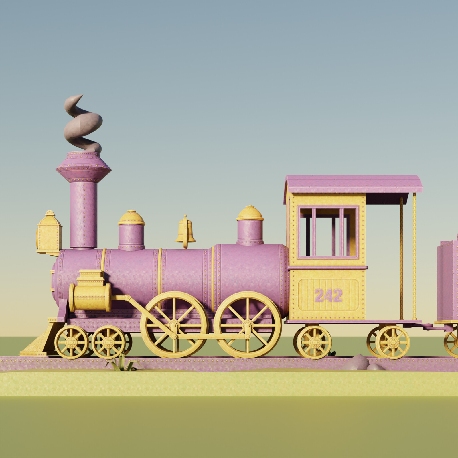 Paula Luciana Rusconi - Low Poly Train