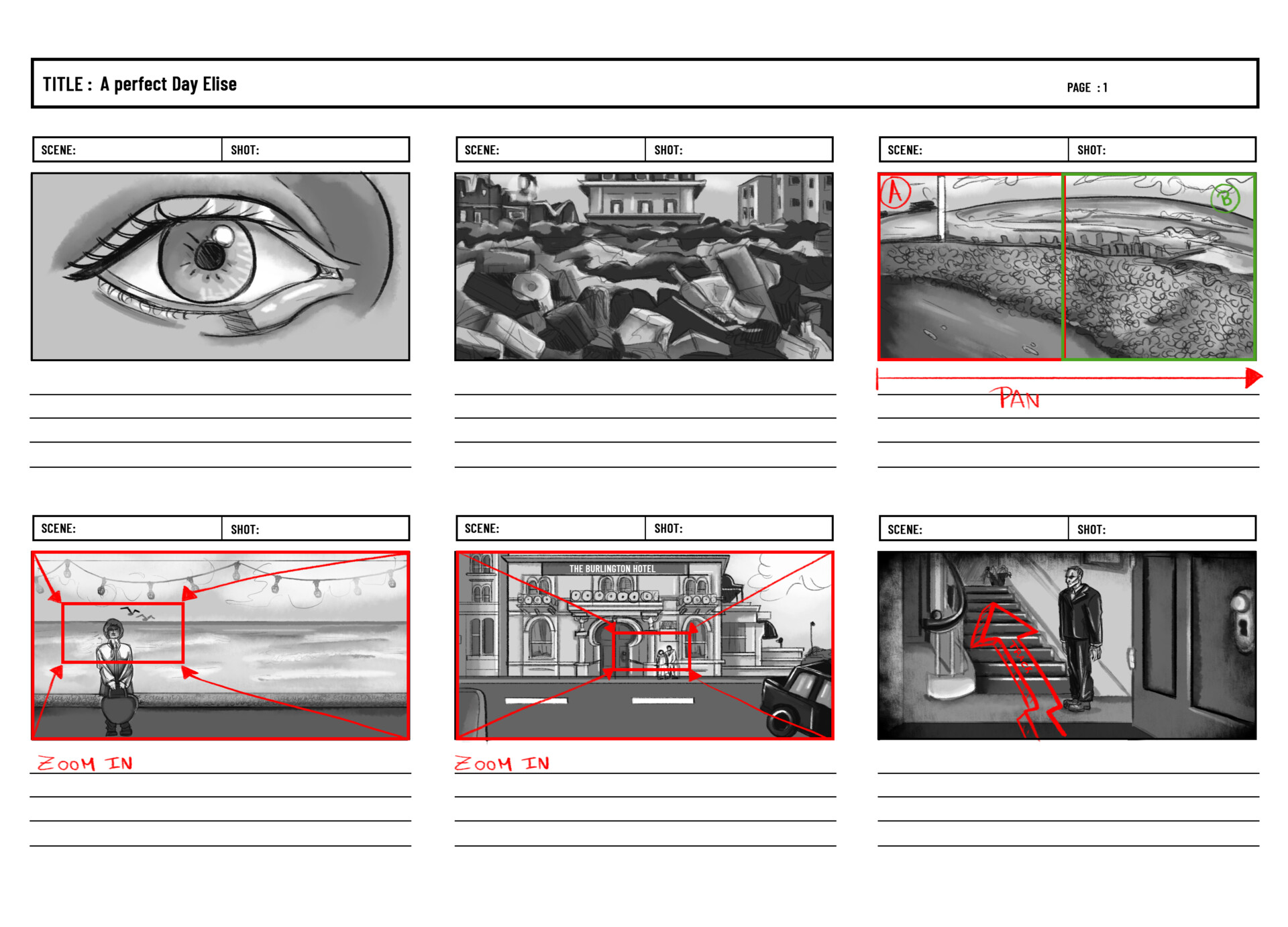 ArtStation - A Perfect Day Elise- Final Storyboard
