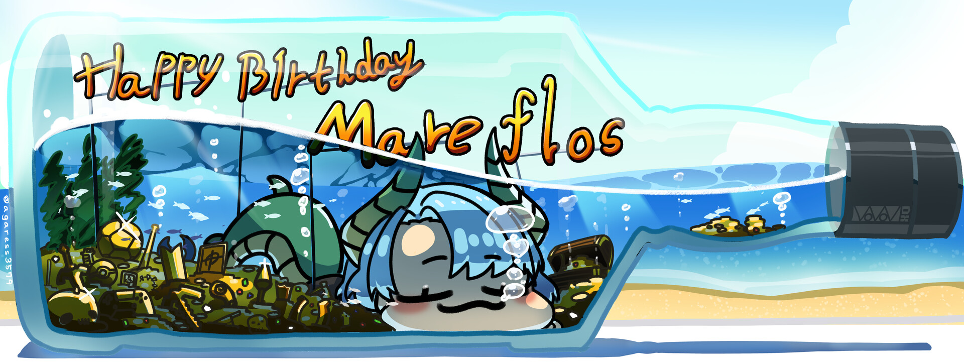 ArtStation - twitch vtuber 마레플로스