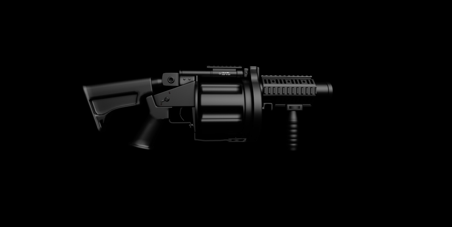 ArtStation - ICS-190 GLM Grenade Launcher