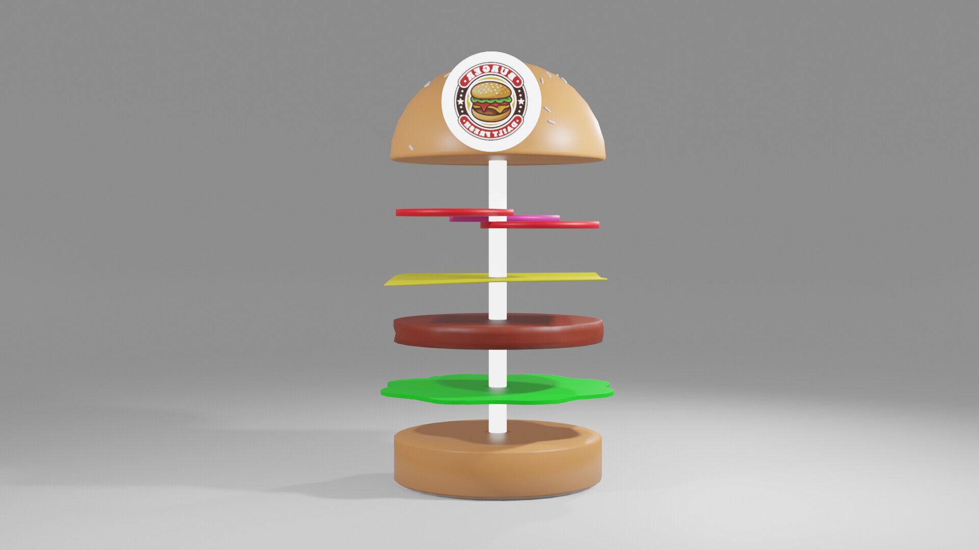 ArtStation - Burger Display 3D Model