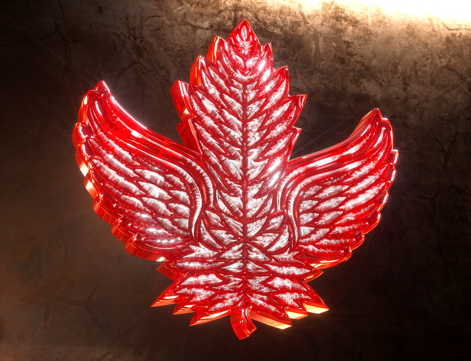 Tom Szczerbowski - Leafs Wings Logo