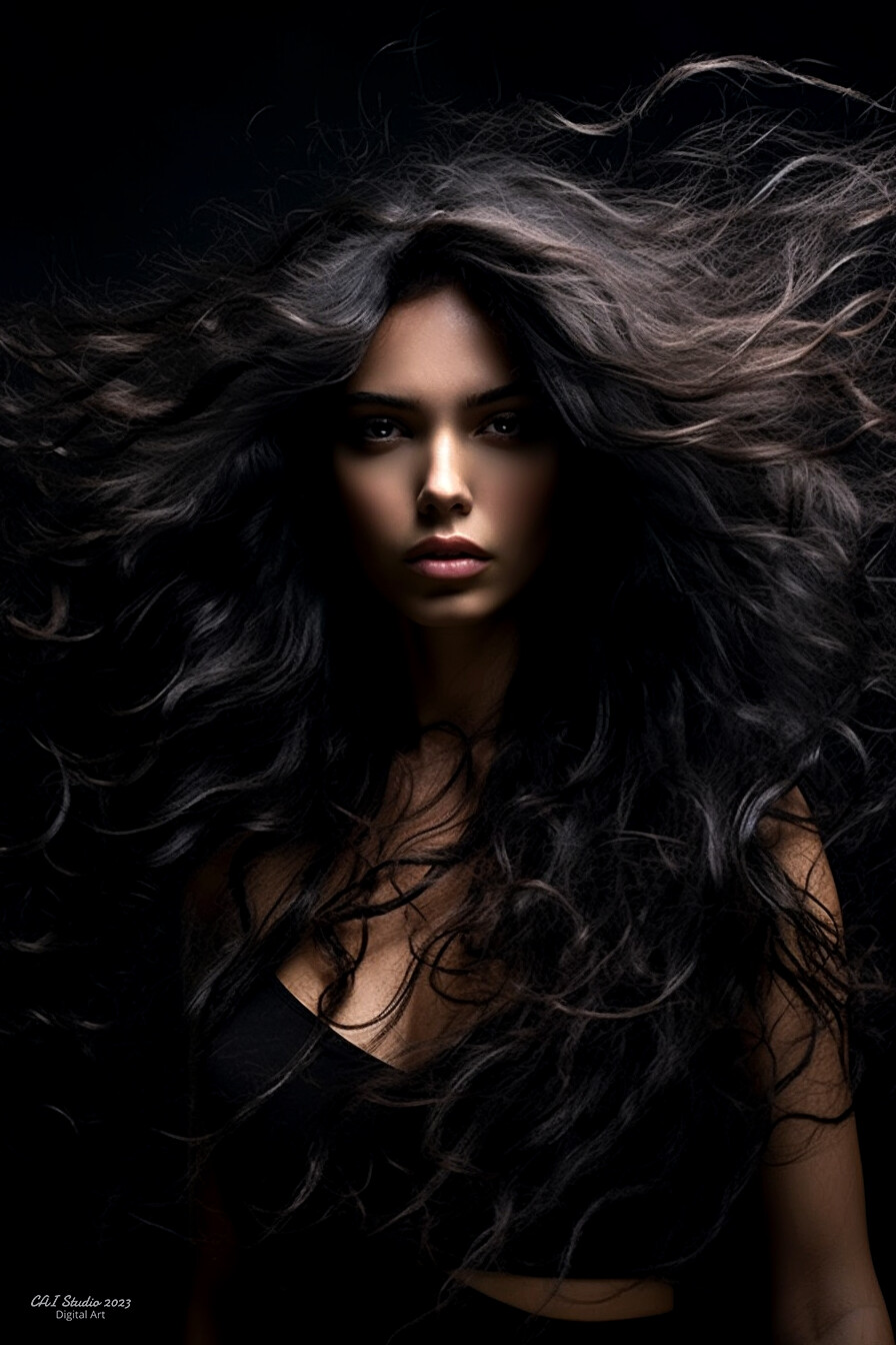 ArtStation - Women with wild hair 2