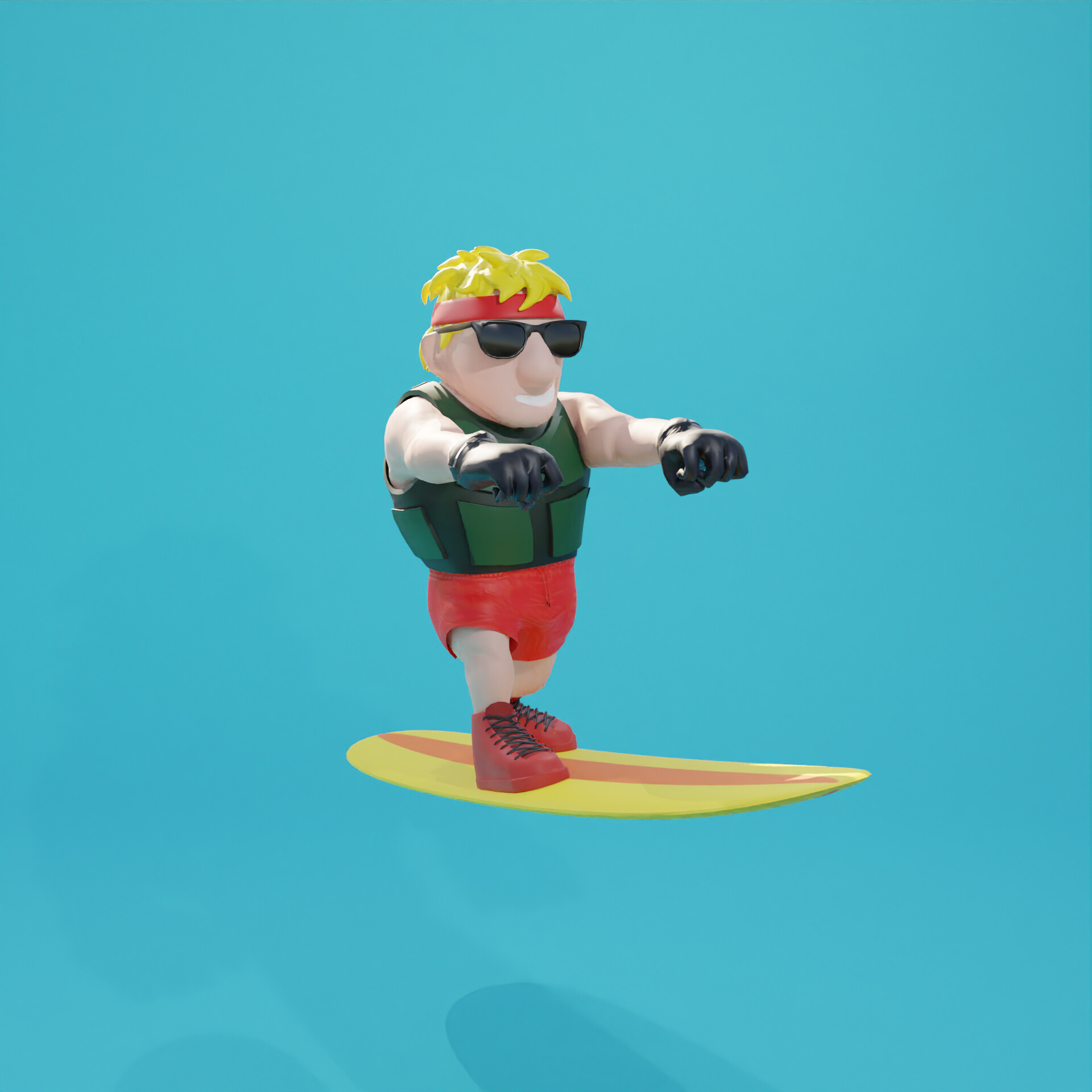 ArtStation - Stylized Surfer