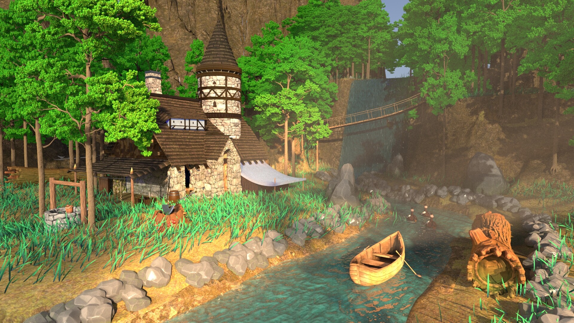 ArtStation - Stylized Zelda environment