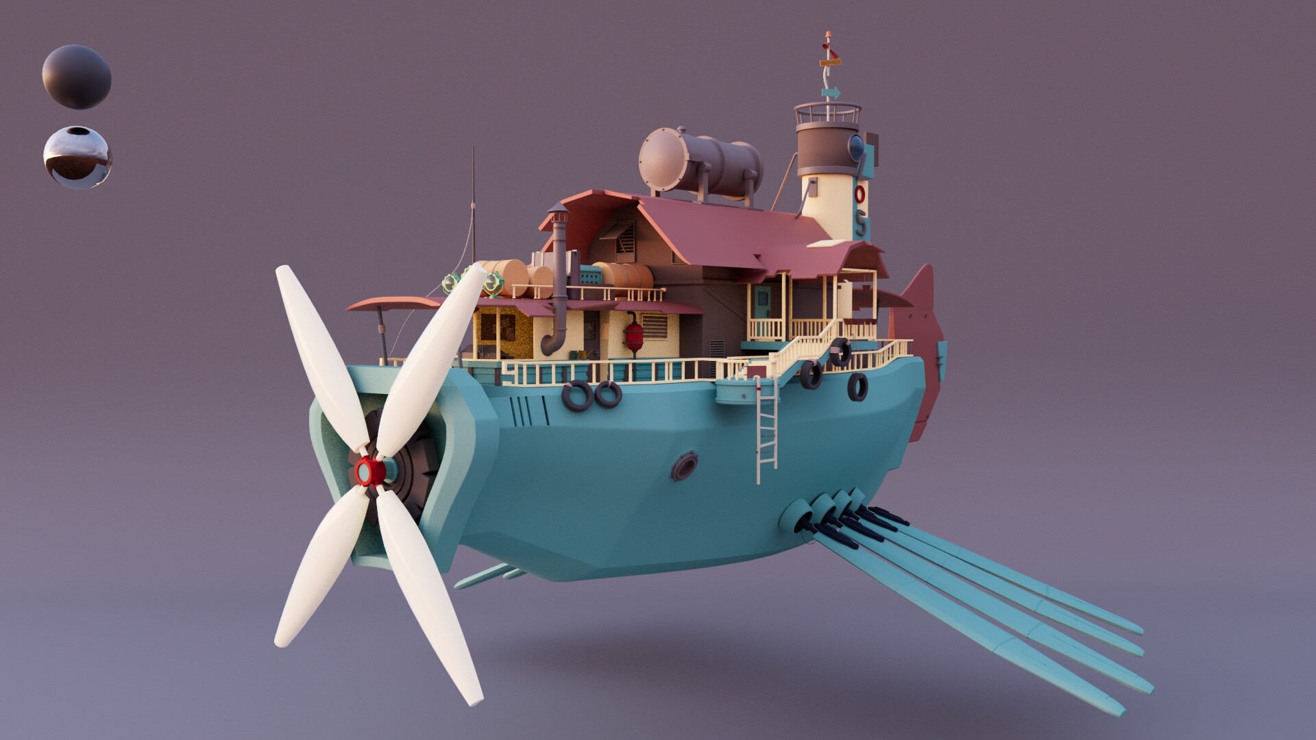 ArtStation - Scavenger Ship