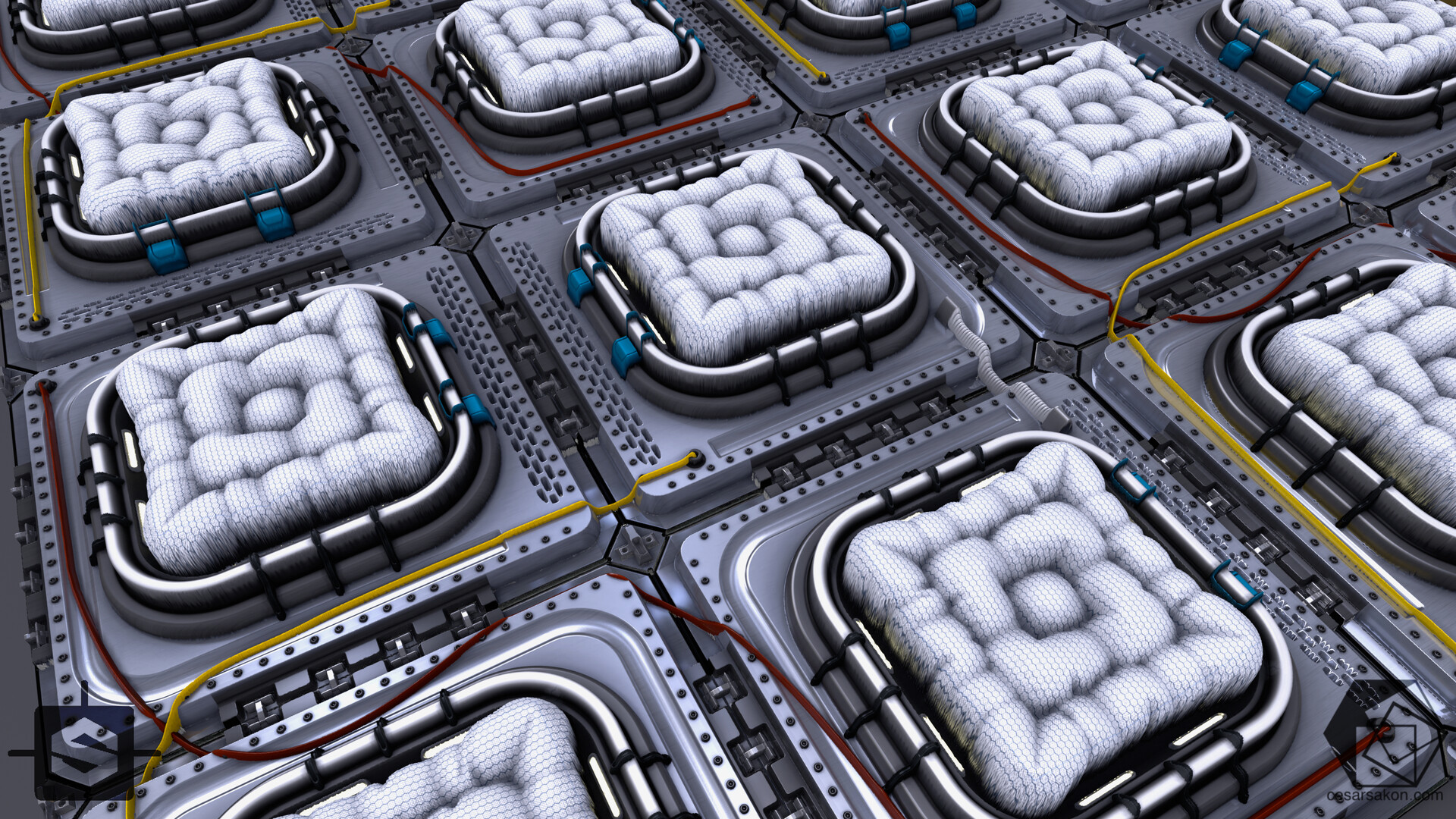 Cesar Sakon Material Artist - SPACE AIRBAG (SCI-FI)