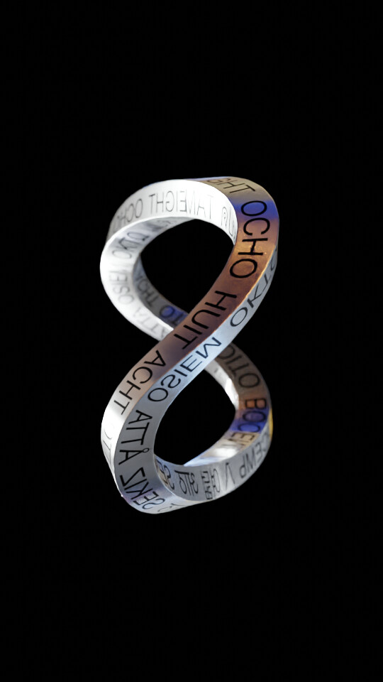 ArtStation - 36 Days of Type - 8 (Mobius Strip)