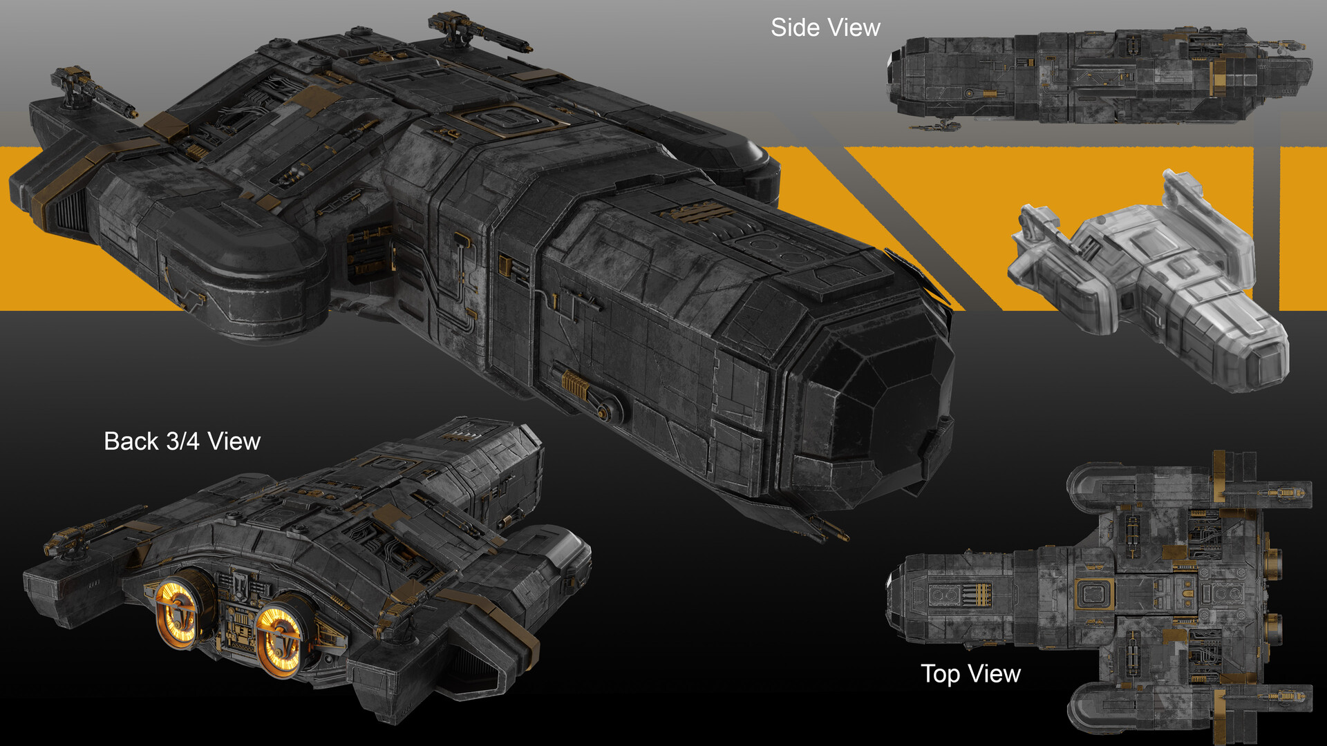 ArtStation - "The Bounty" SpaceCraft Callouts