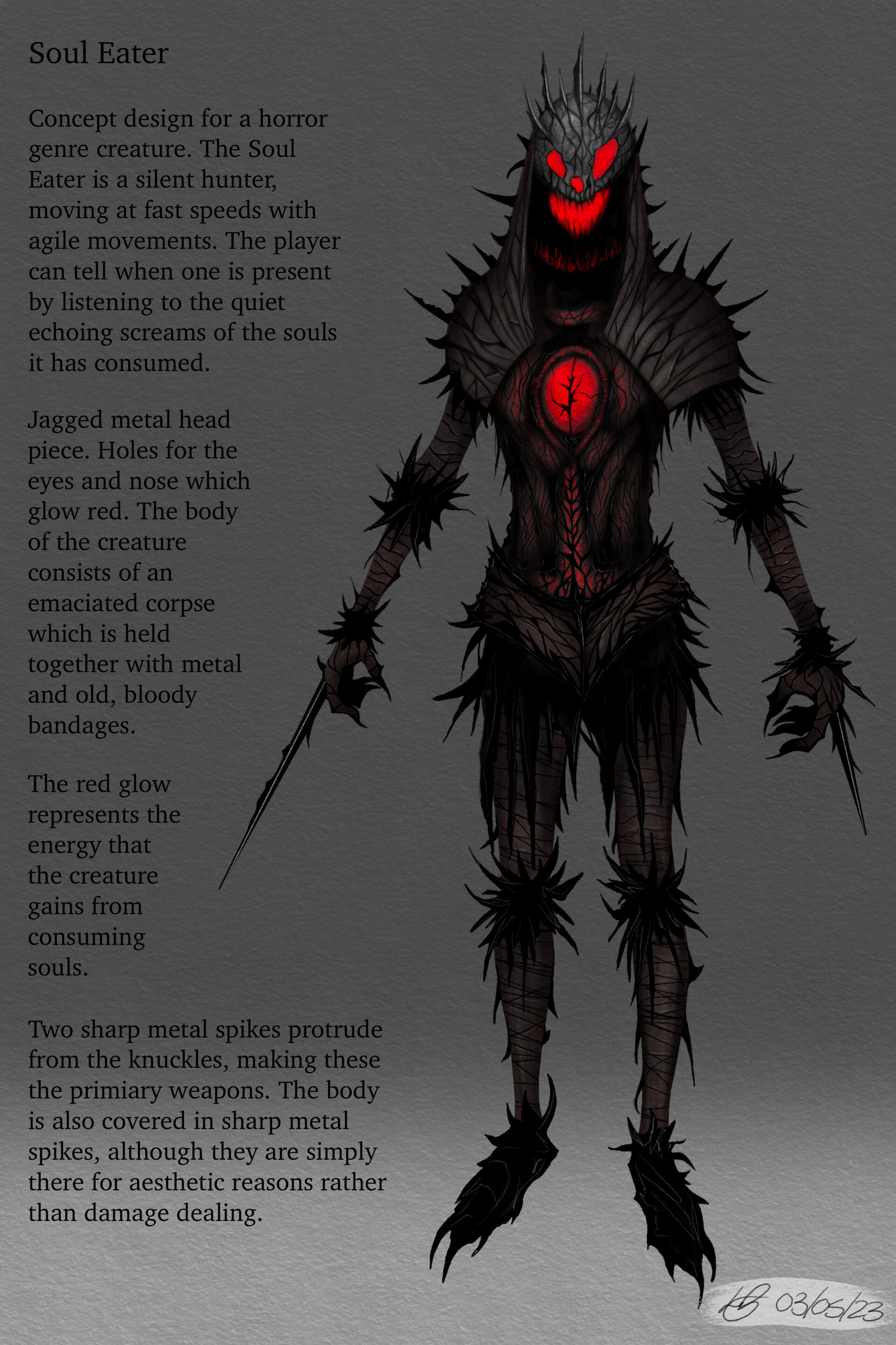 ArtStation - Soul Eater Enemy Design