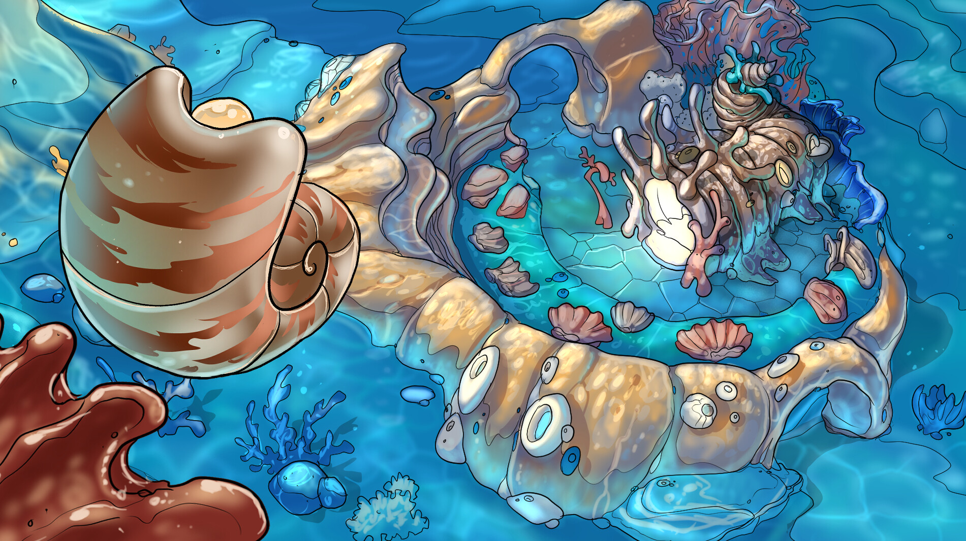 ArtStation - Triangle Fish background