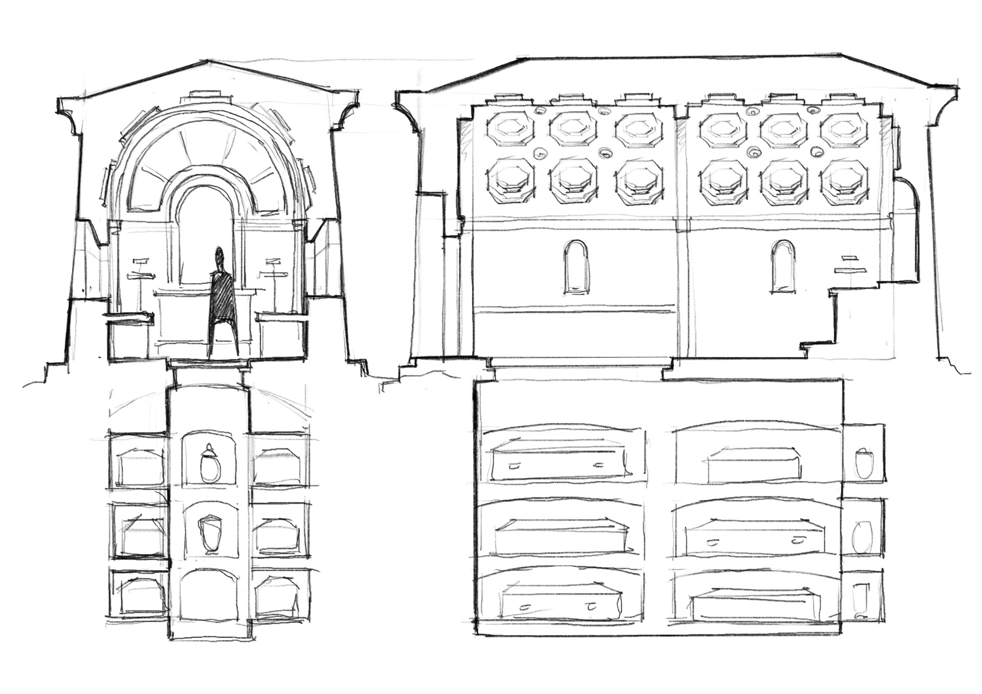 Giacomo Tappainer architect - art director - concept designer - Pickman family mausoleum