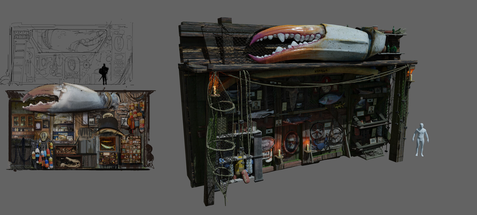 Lionel Schramm - The Limping Crab - Interior