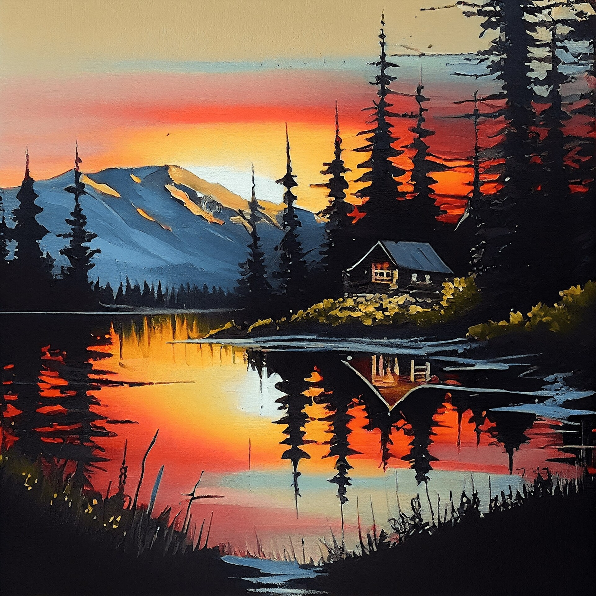 Bob Ross Landscape Painting