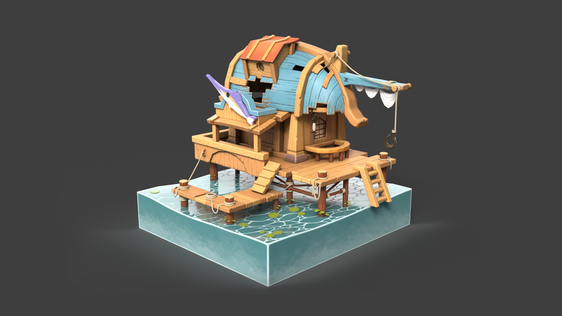 ArtStation - FISHERMAN HOUSE
