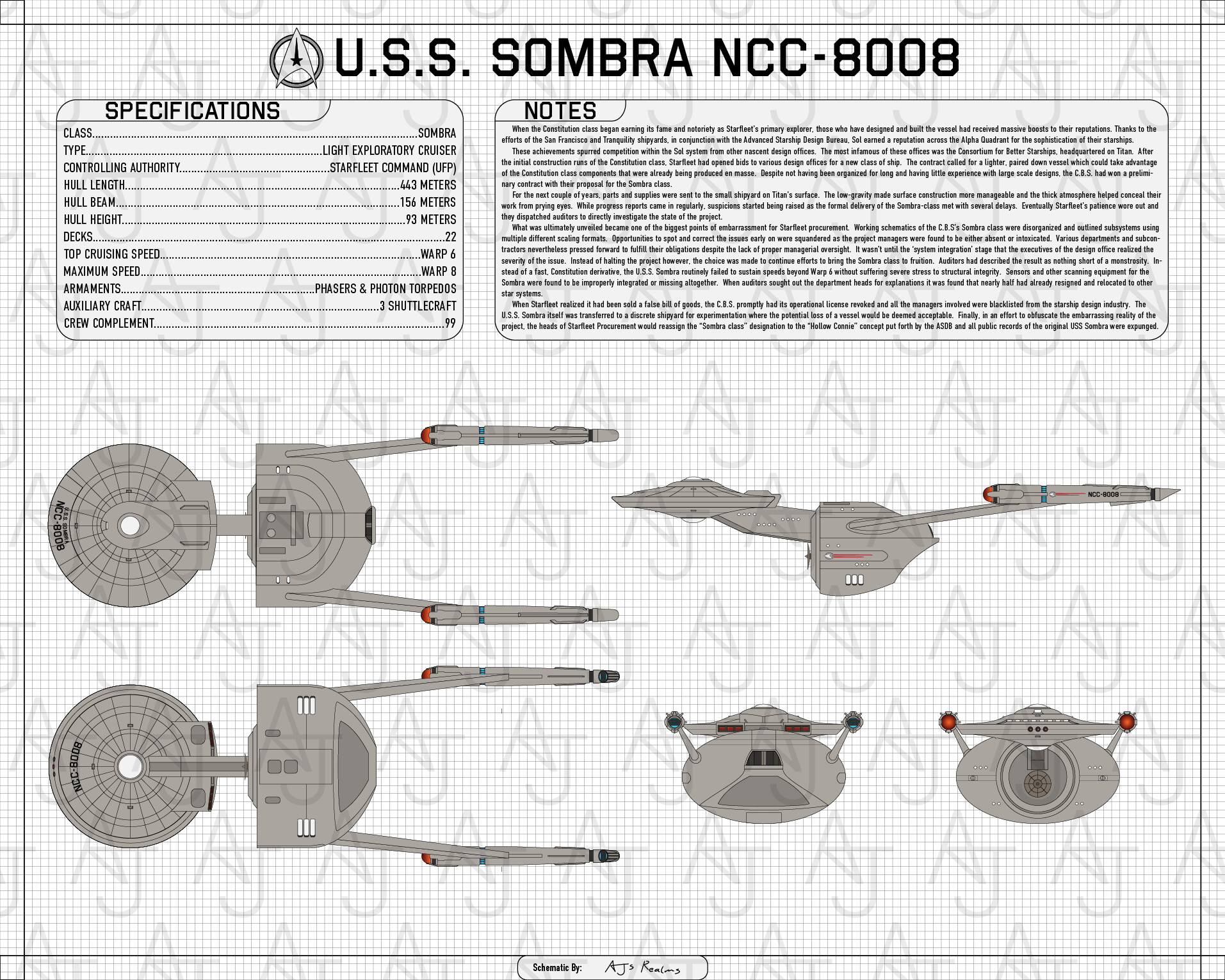 ArtStation - sOmBrA Class Cruiser (Star Trek: Strange New Worlds)
