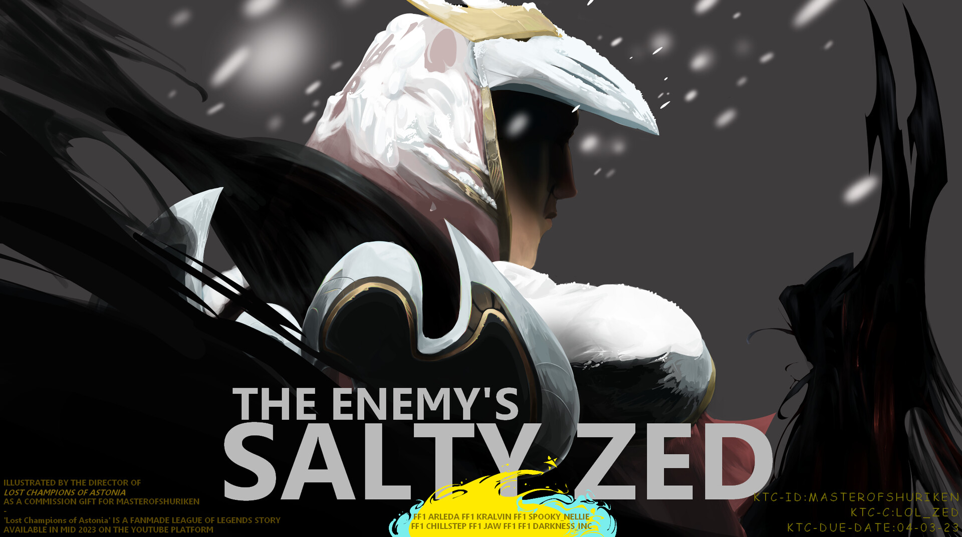 ArtStation - Fanmade League Of Legends Zed Splash Art by FF1 Kralvin