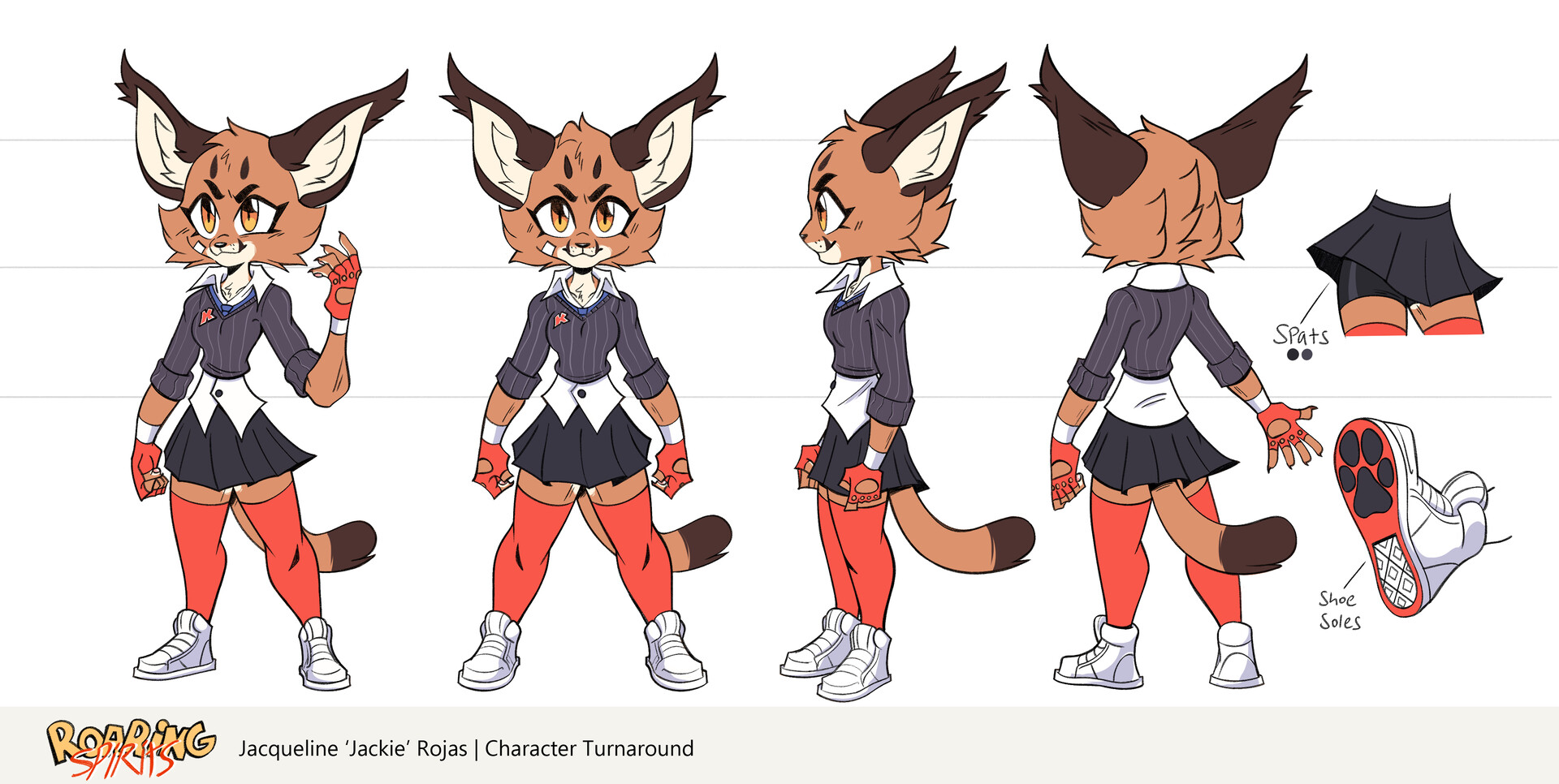 ArtStation - Roaring Spirits - Jackie Turnaround Sheet