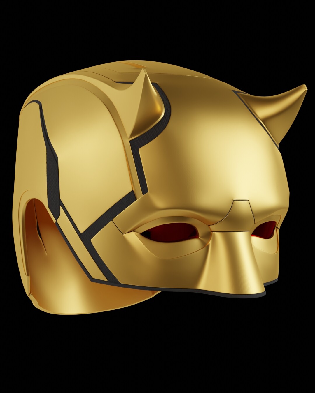 ArtStation - 3D Printable DareDevil Helmet